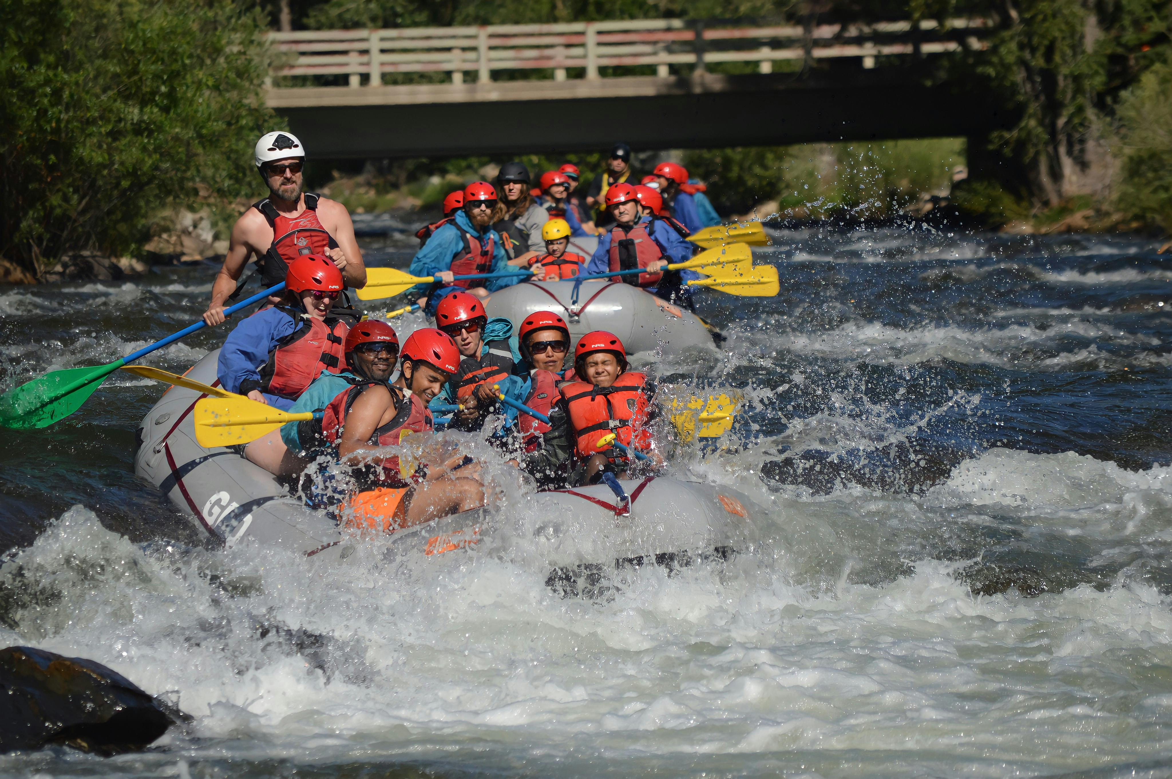 People Riding on Inflatable Raft · Free Stock Photo