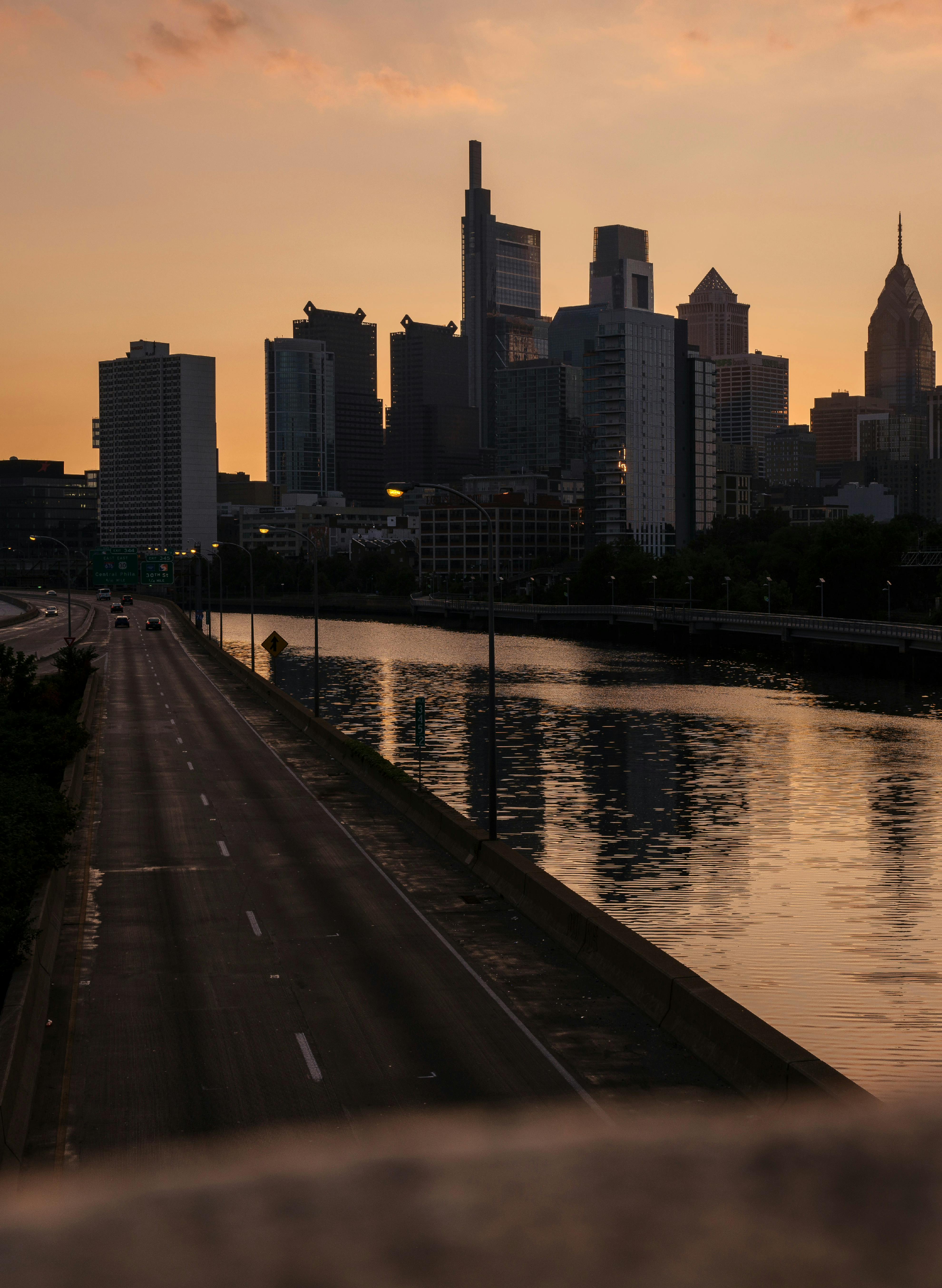 Silhouette of Buildings During Sunset · Free Stock Photo