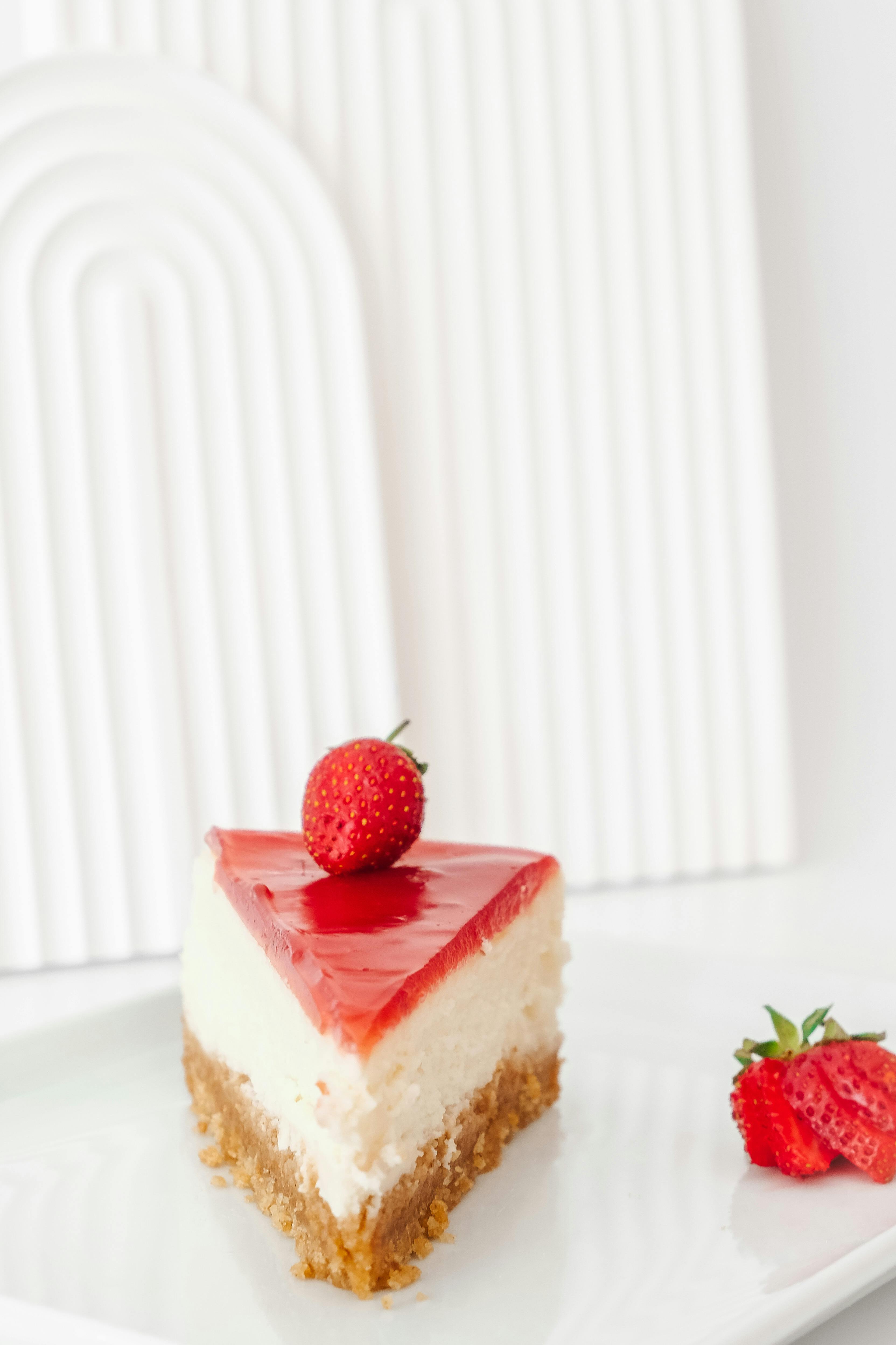 A Slice of Cheesecake on a Plate · Free Stock Photo