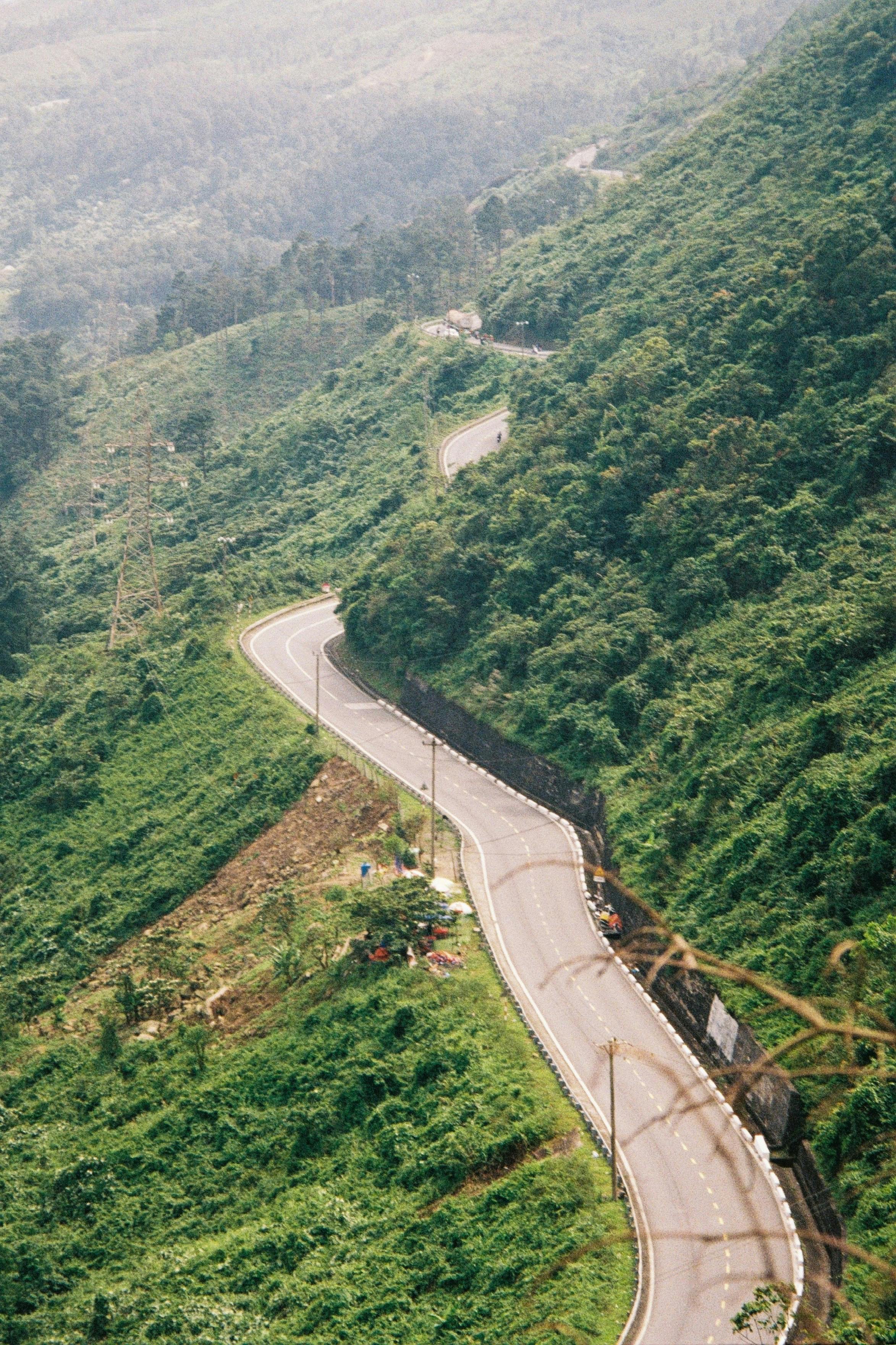 Aerial View of Mountain Road · Free Stock Photo
