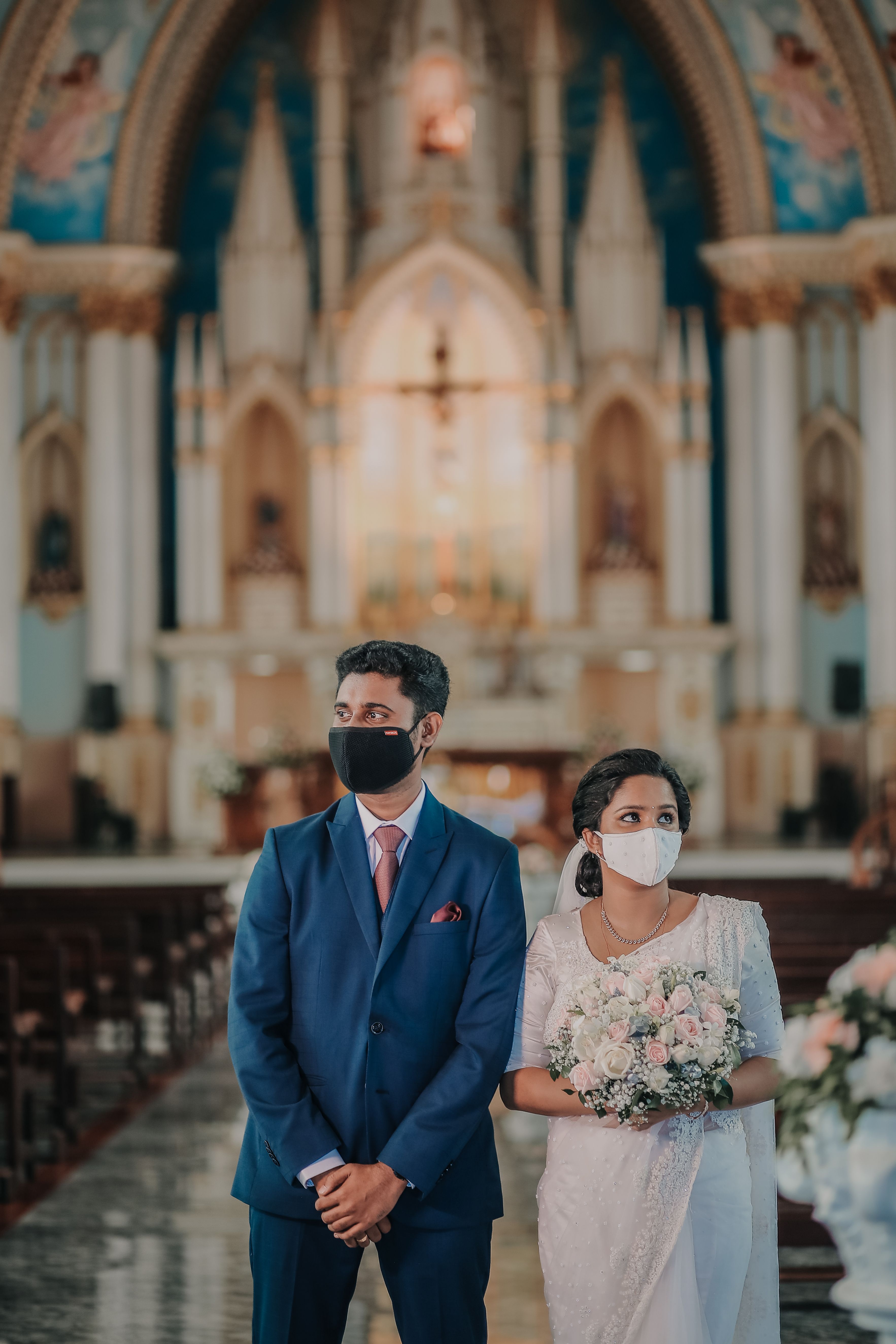 Married Couple Inside the Church · Free Stock Photo
