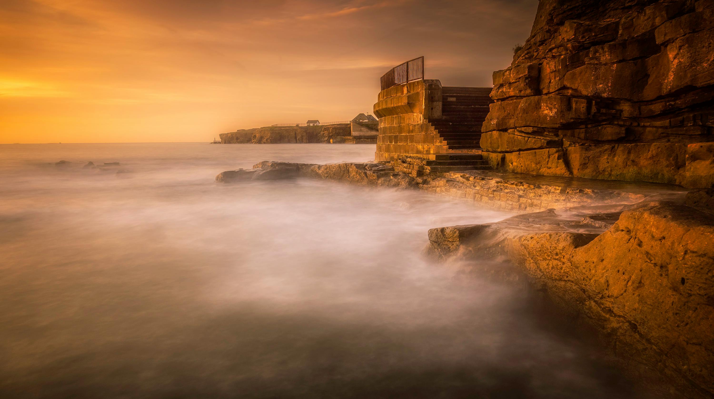 Rocks on the Beach during Sunset · Free Stock Photo