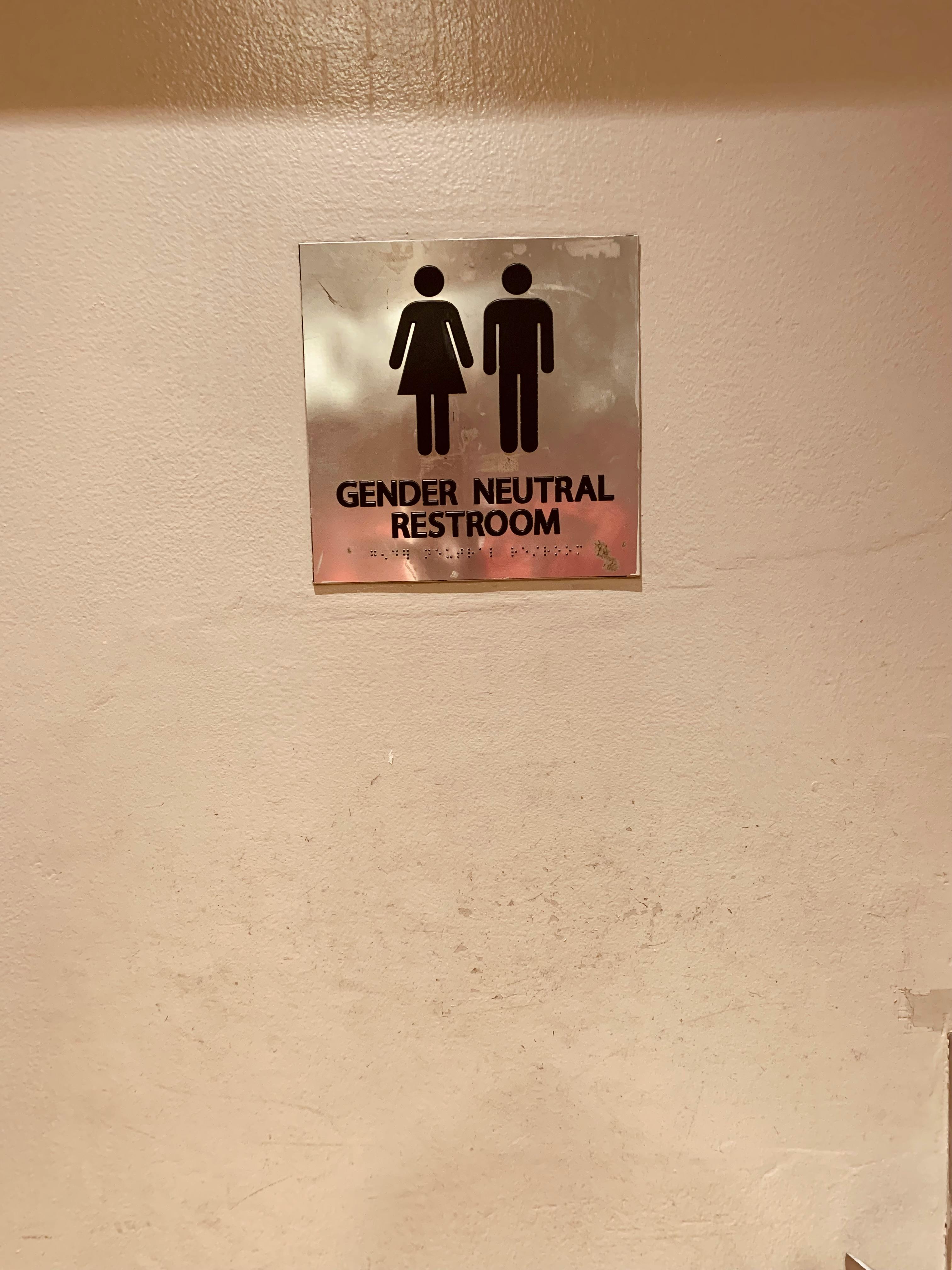 Gender Neutral Restroom Sign · Free Stock Photo
