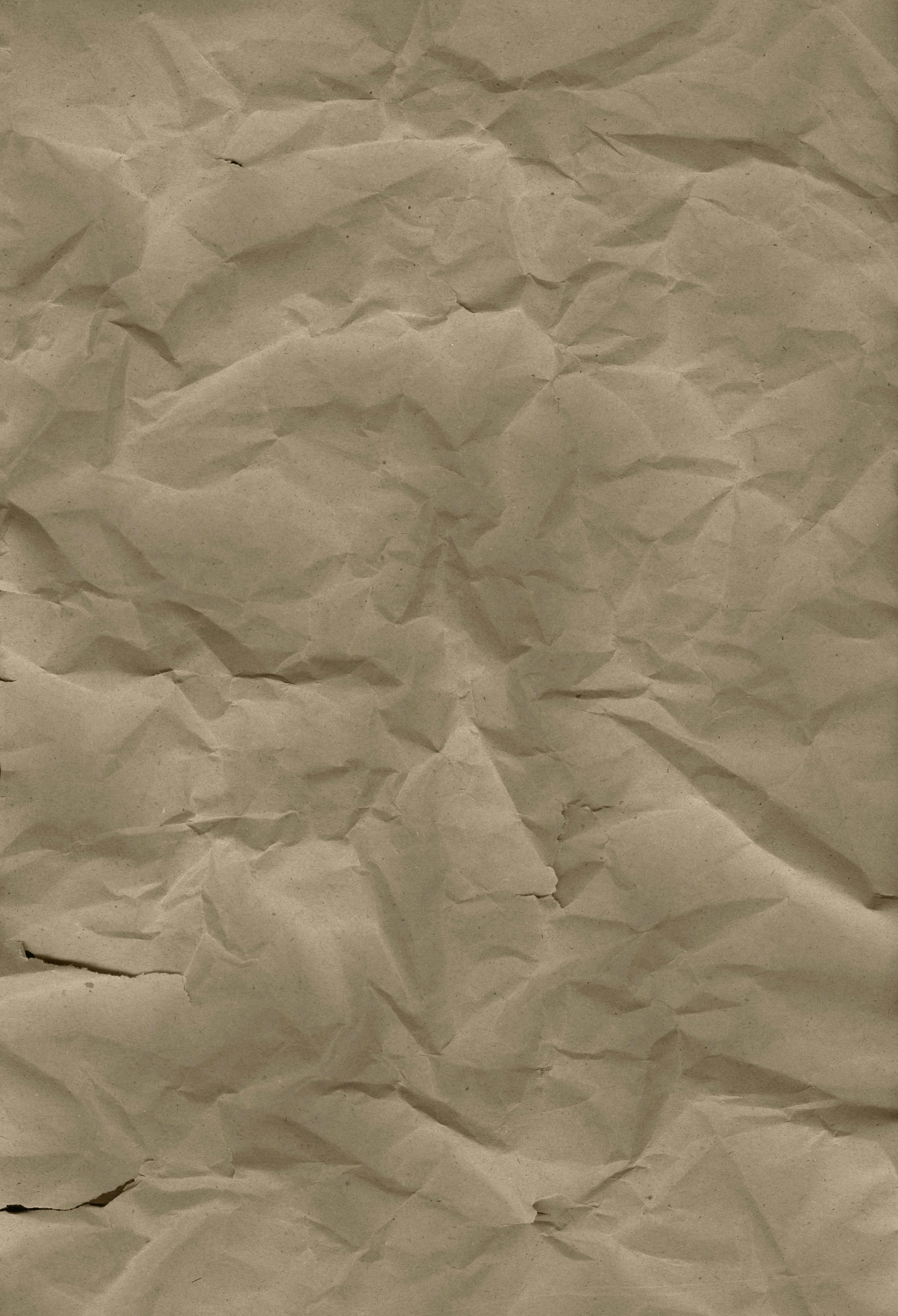 A Close-Up Shot of a Crumpled Brown Paper · Free Stock Photo