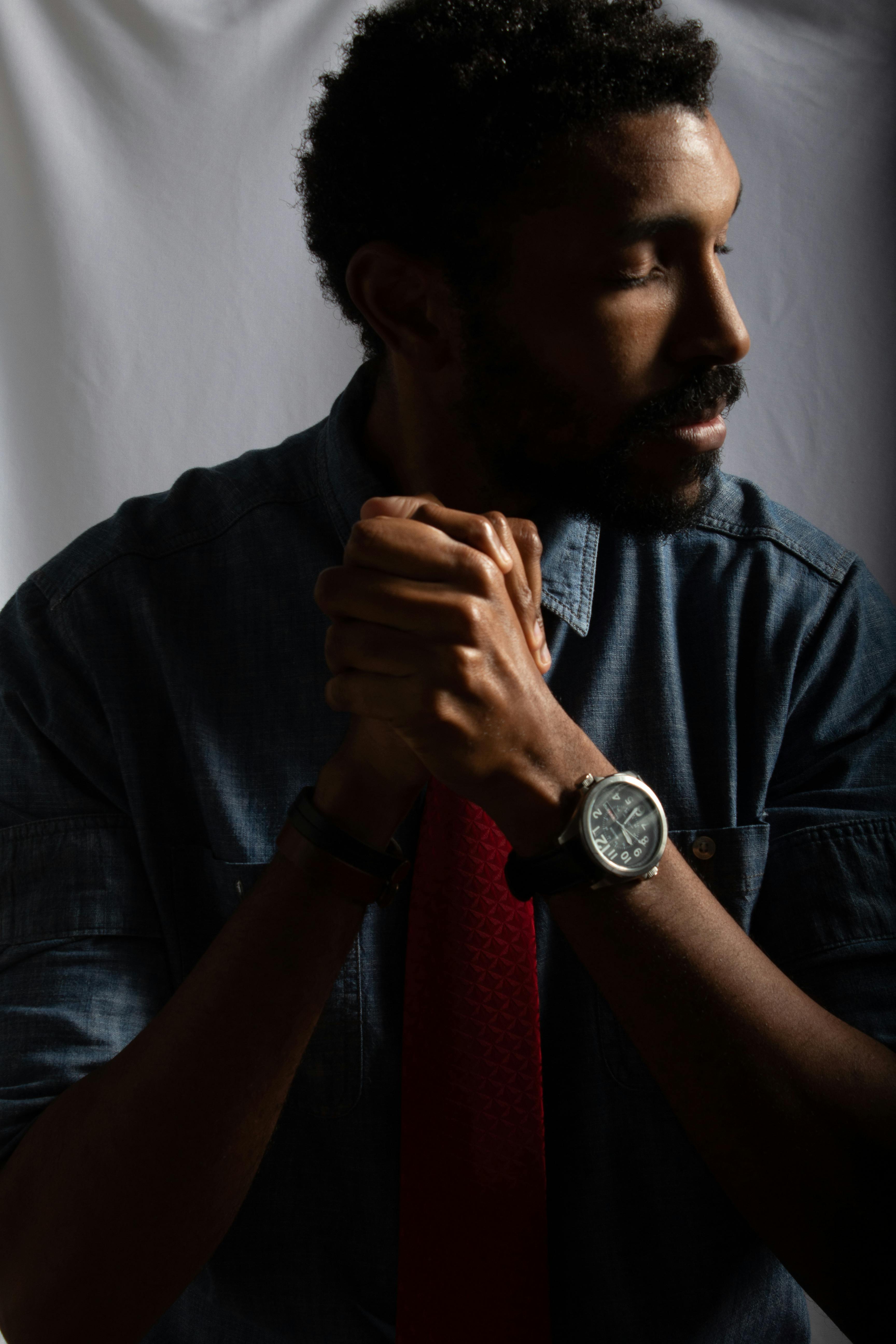 Photo of a Man Praying · Free Stock Photo