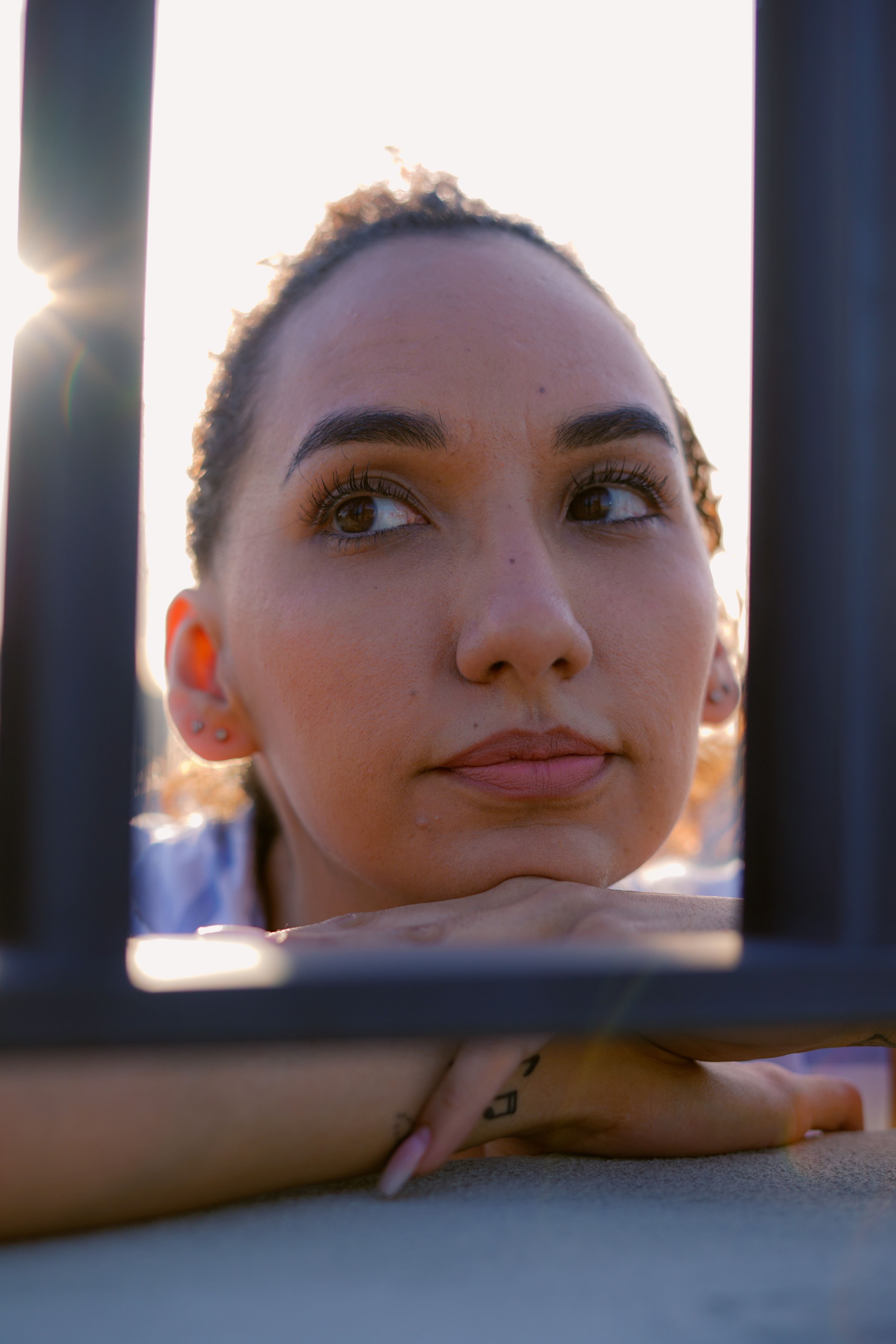 Woman's Face in Close Up Shot · Free Stock Photo