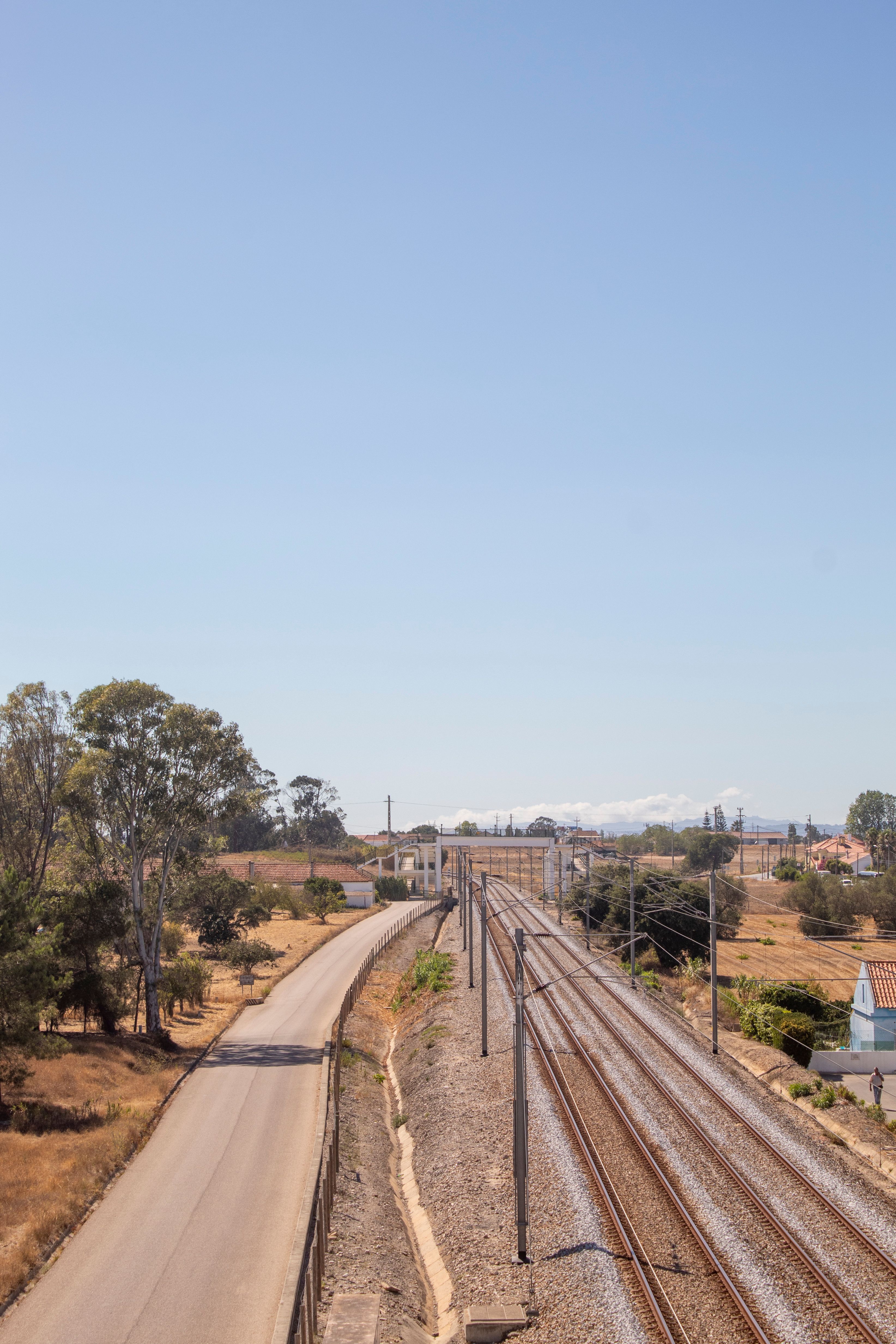 Track between Path and Road · Free Stock Photo