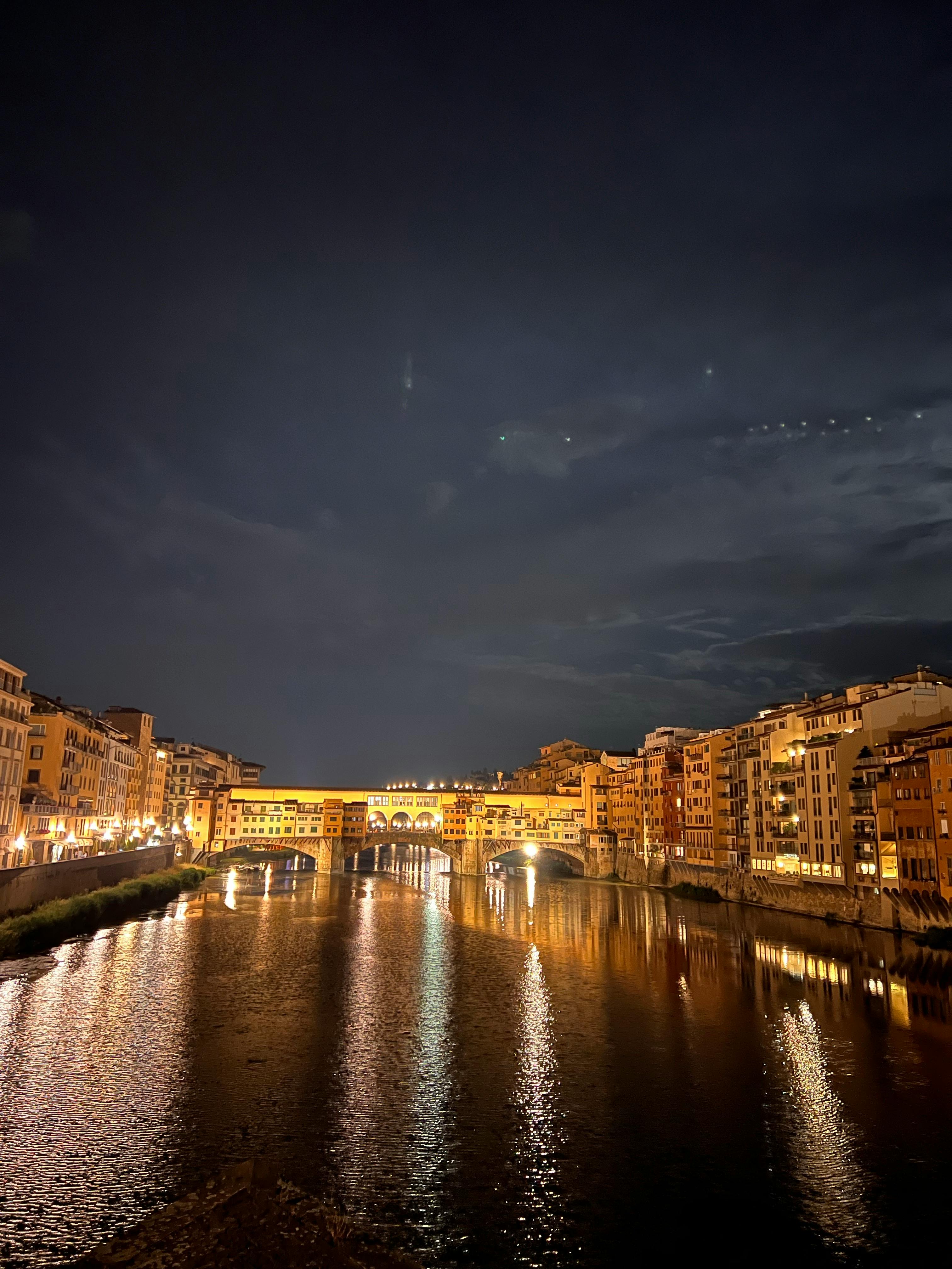 Scenic View of a River in a Town During Night Time · Free Stock Photo