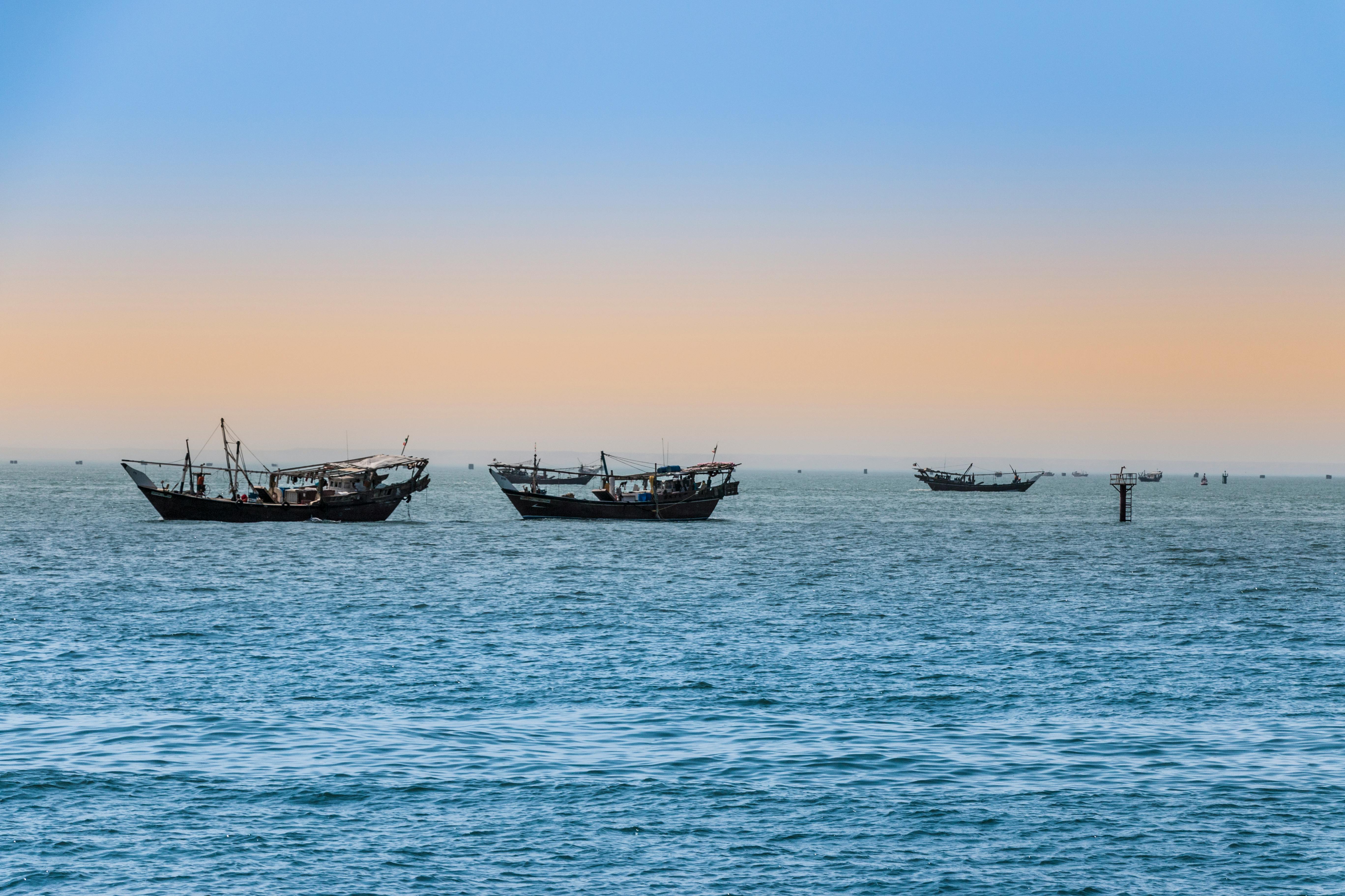 Boats In The Ocean · Free Stock Photo