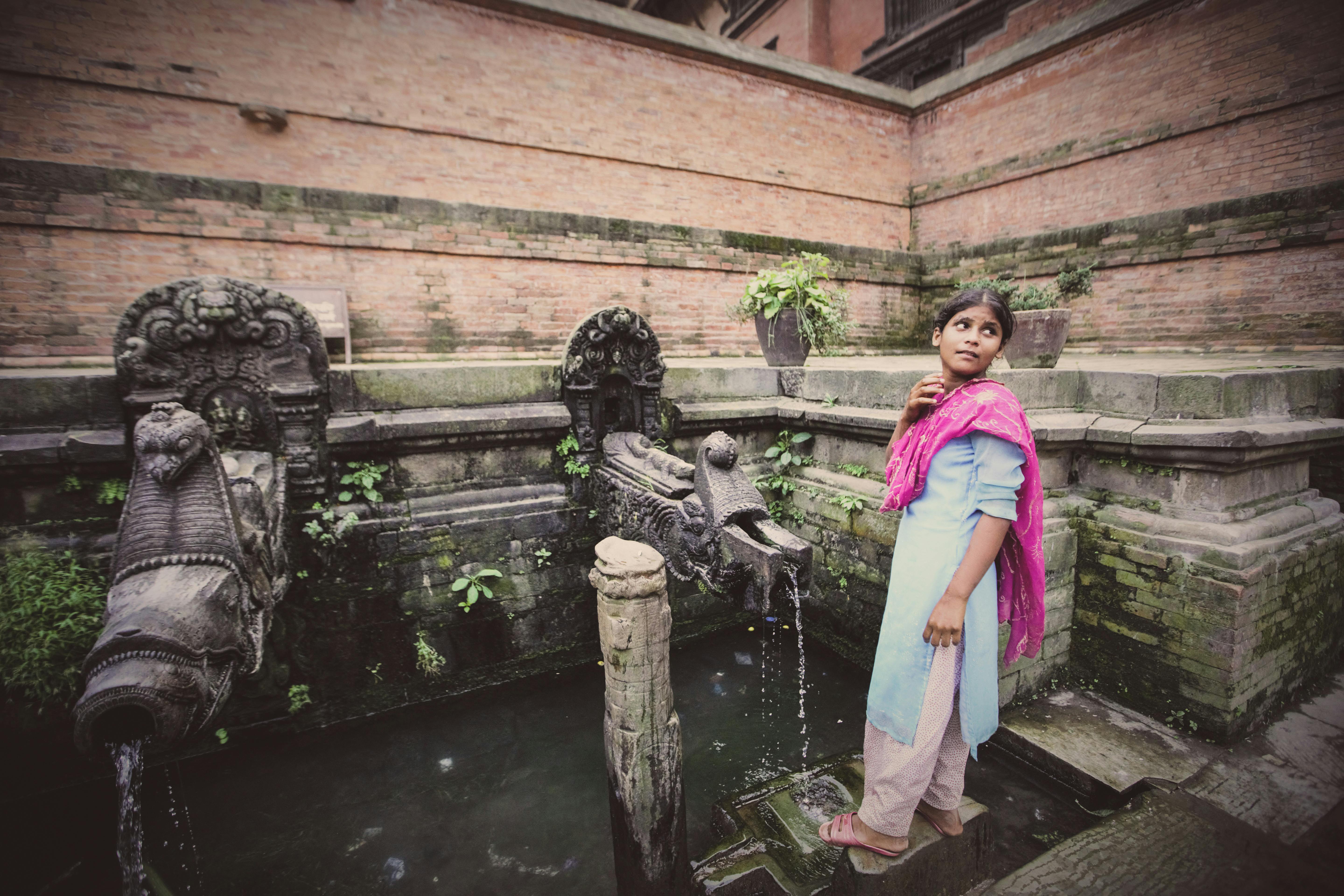 Girl in Temple · Free Stock Photo