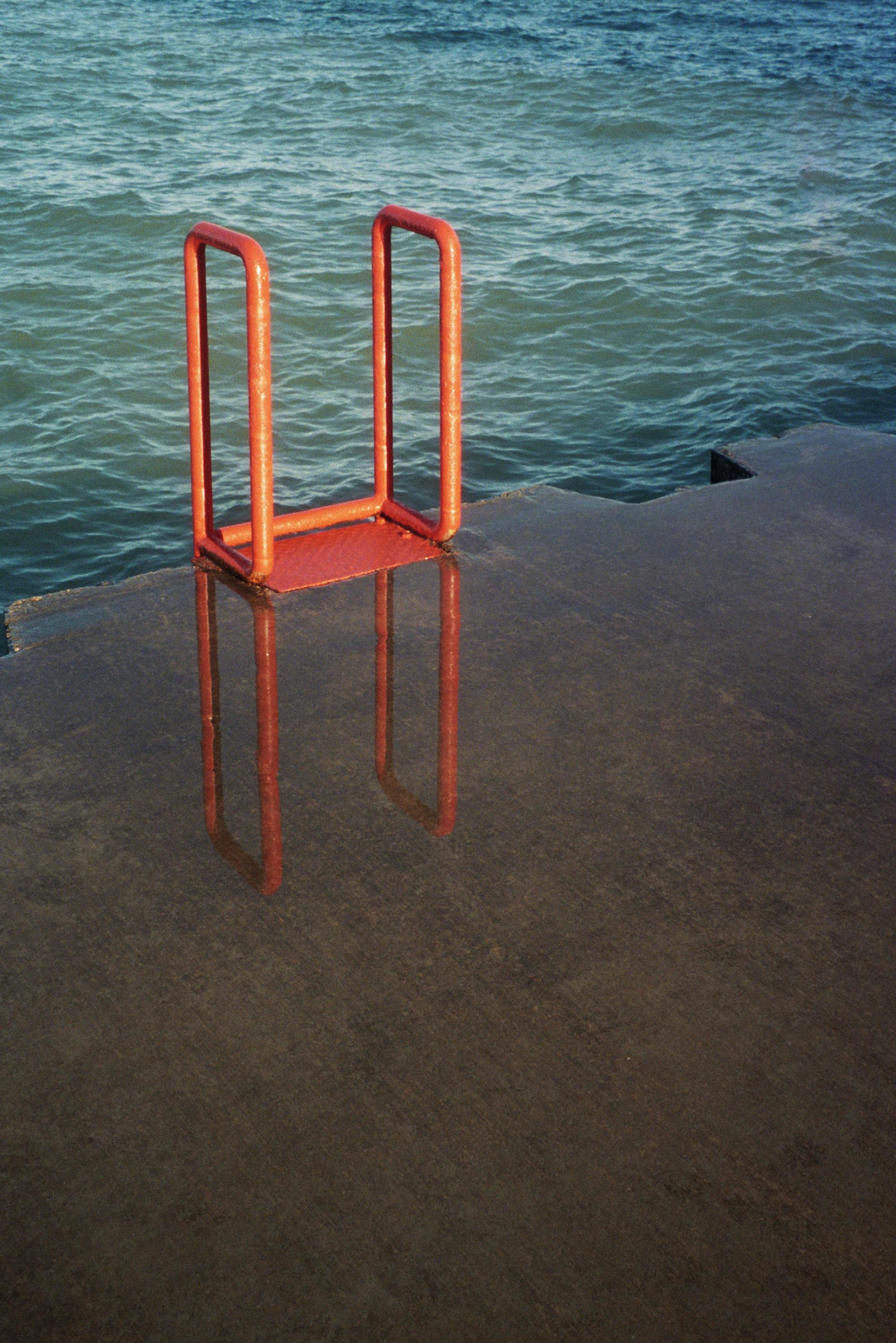 Edge Of The Pool Red Water Ladder Photos, Download The BEST Free Edge ...