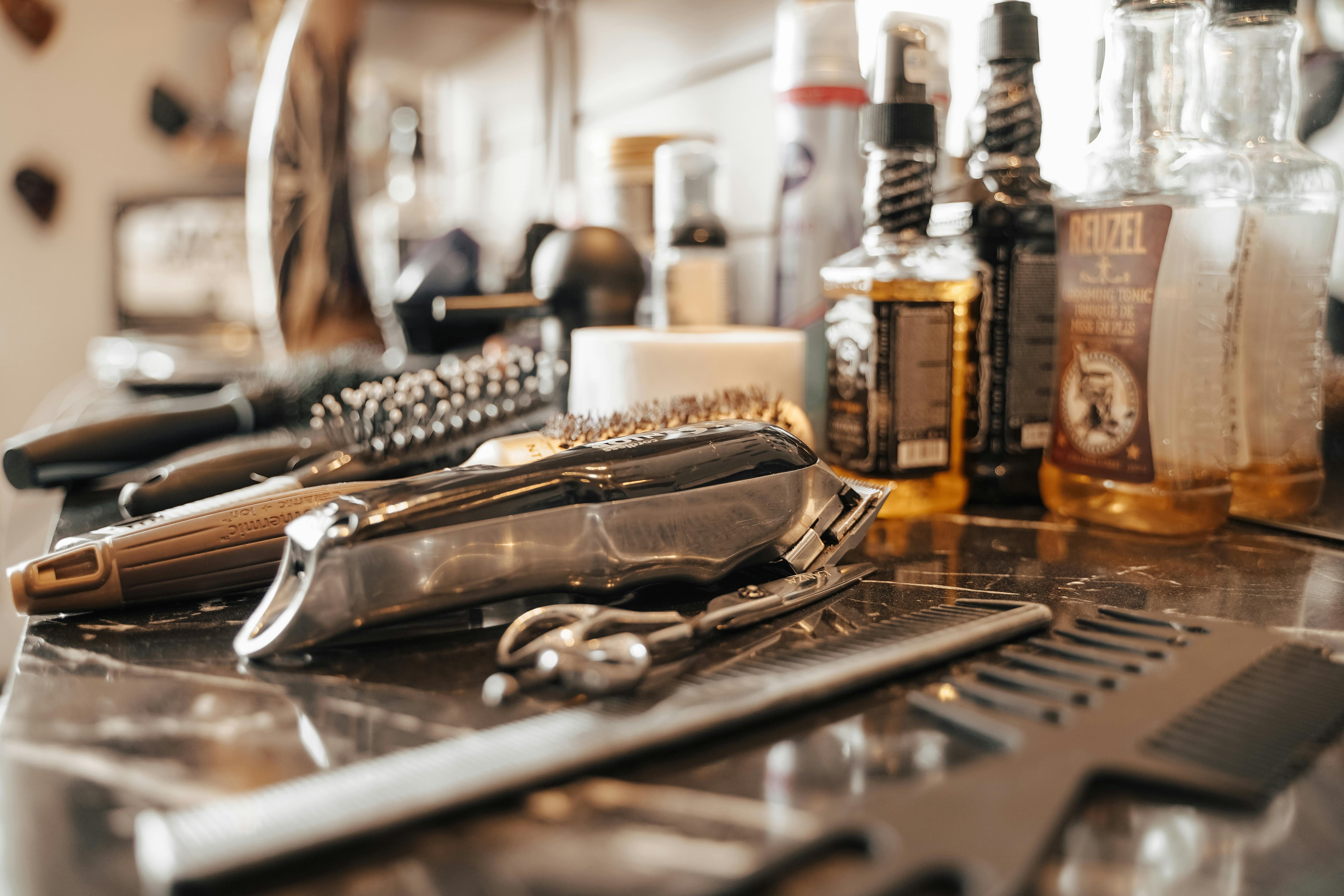 Barber Tools on the Table · Free Stock Photo