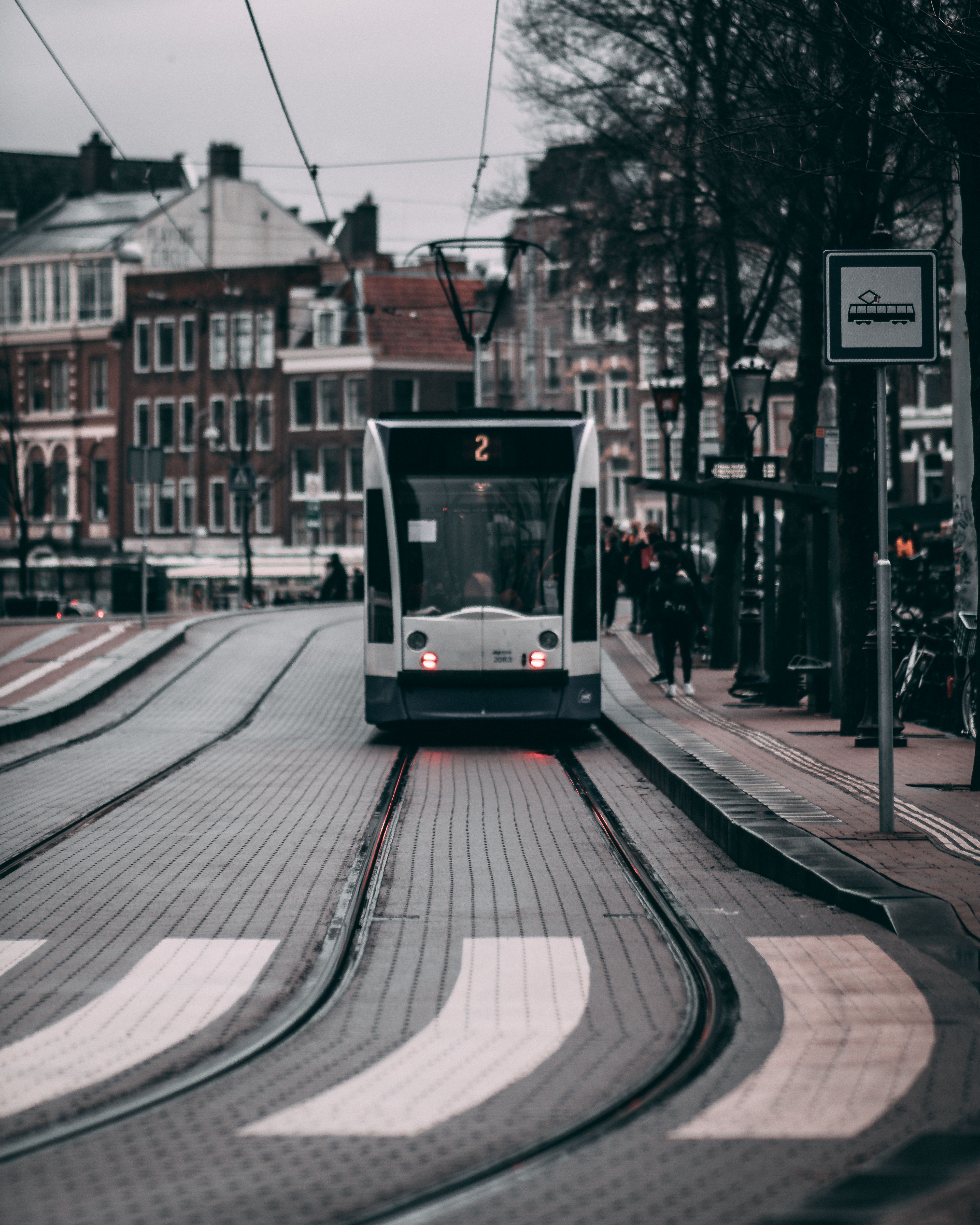 Tramlines on the Road · Free Stock Photo