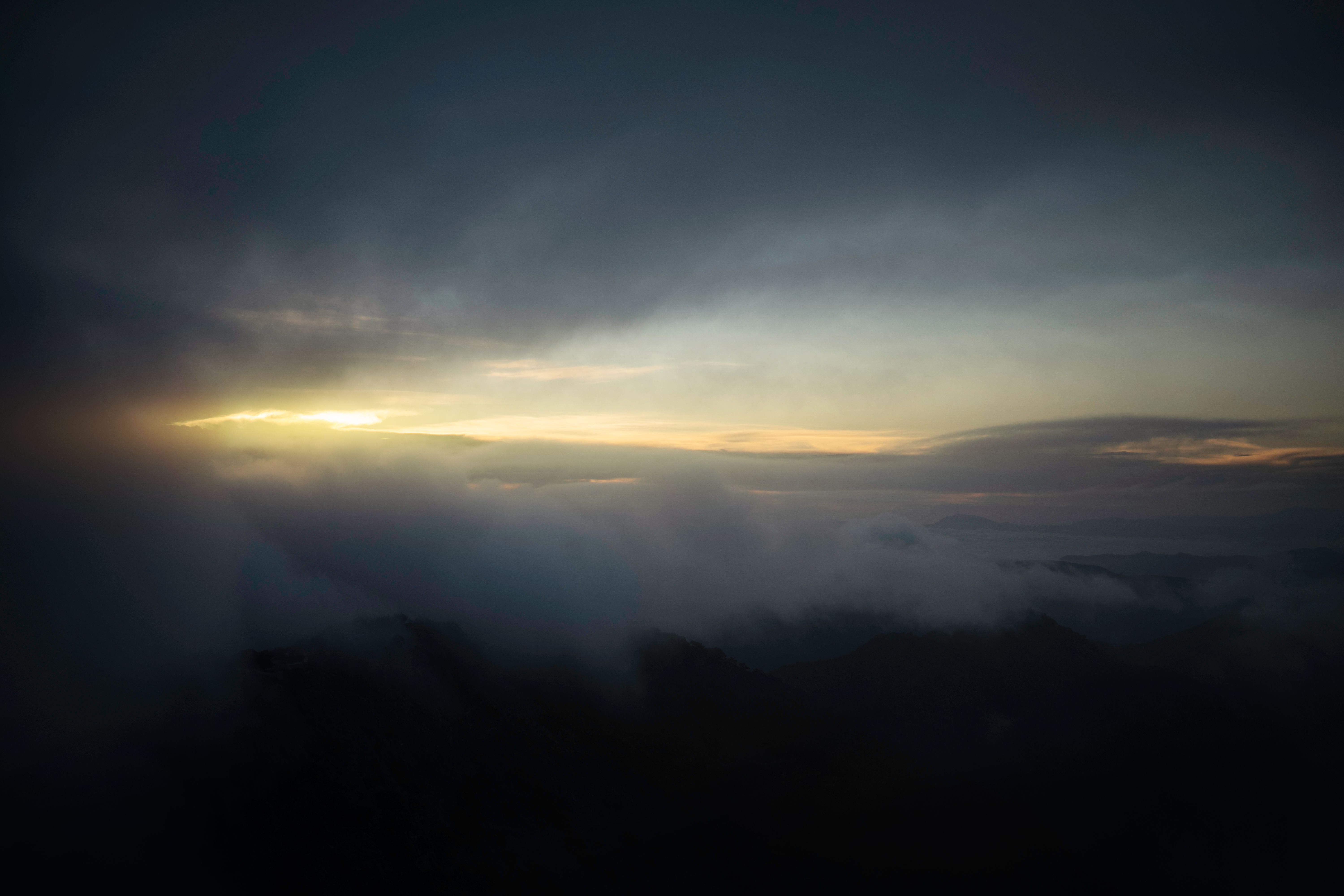Aerial View of Landscape During Sunrise · Free Stock Photo