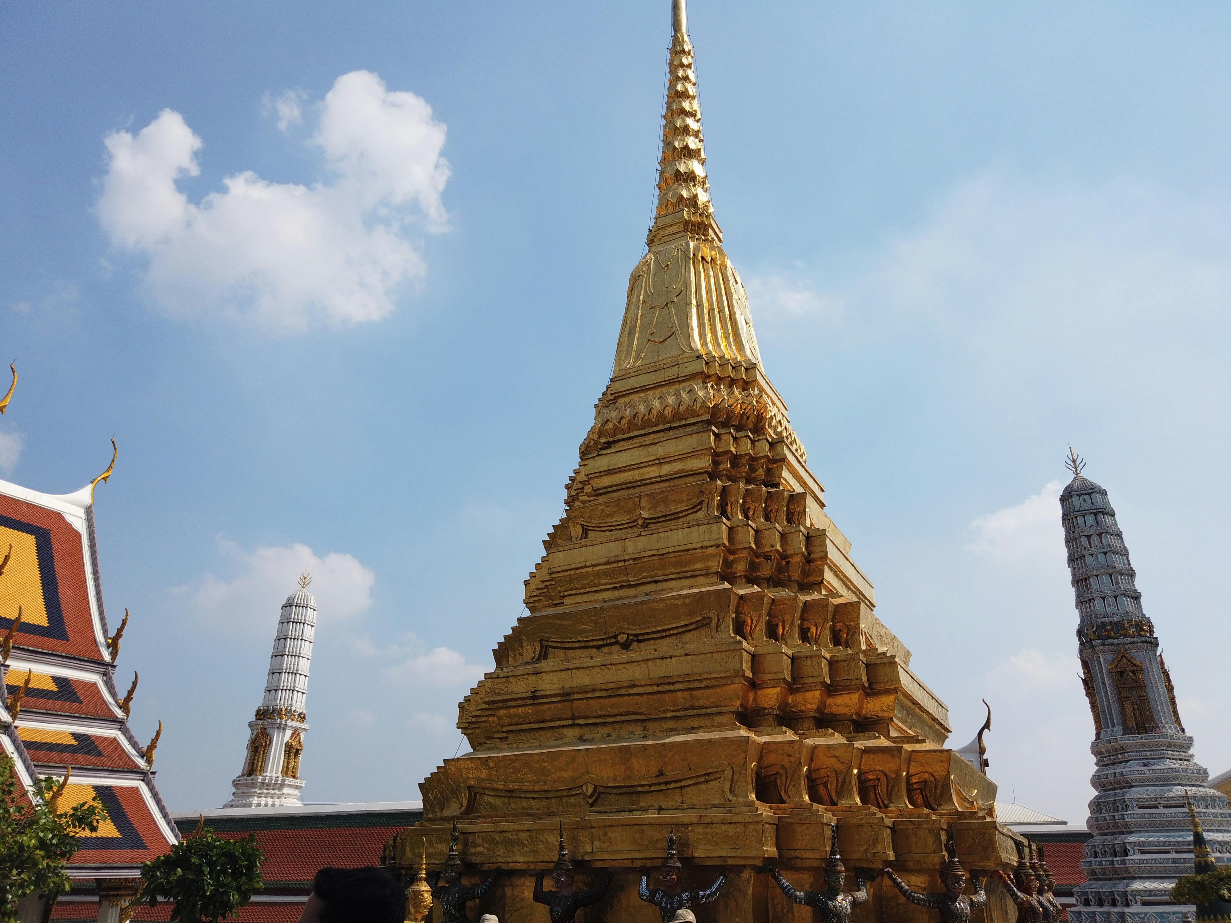 Gold Temple Under the Blue Sky · Free Stock Photo