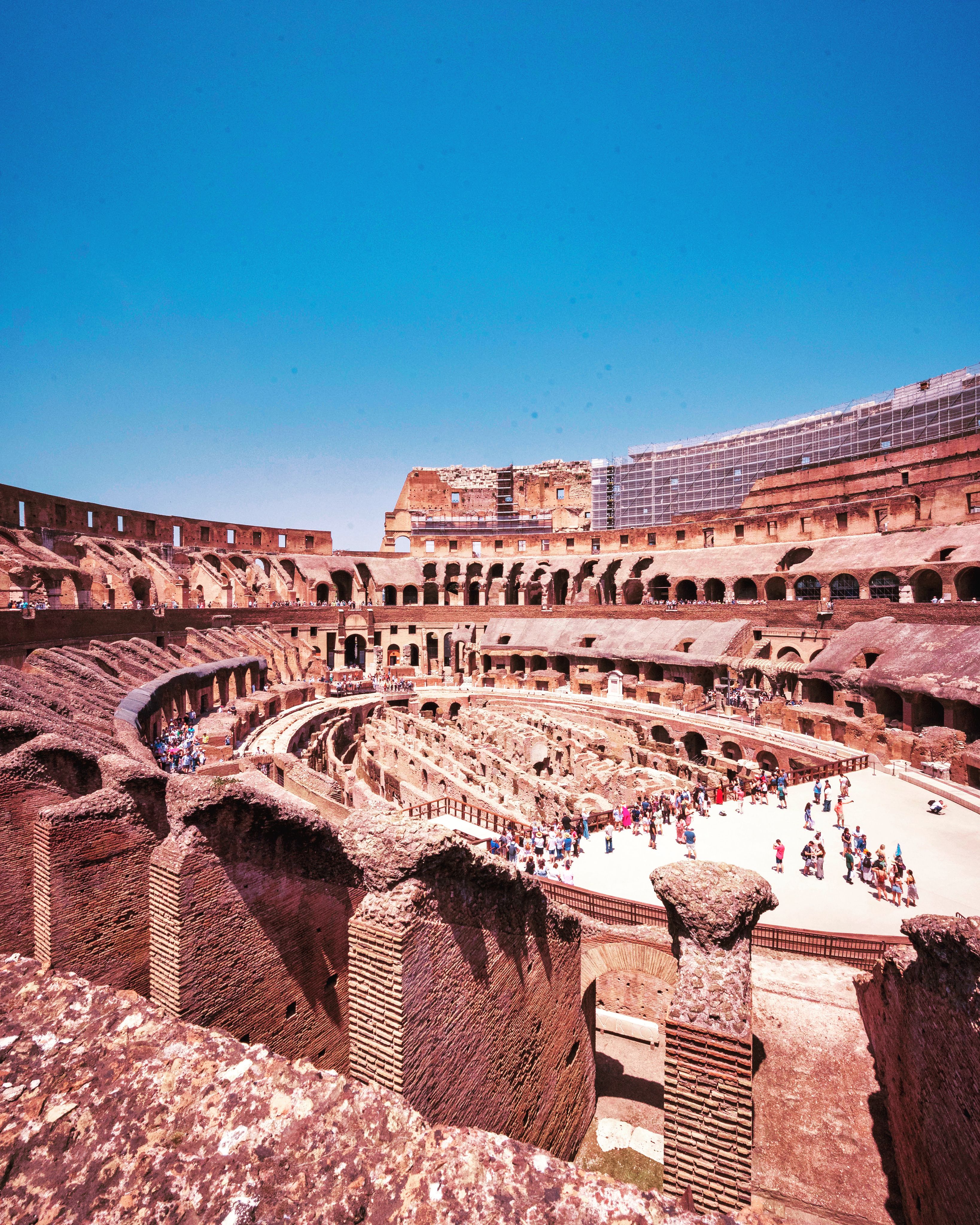 High Angle View of an Amphitheatre · Free Stock Photo