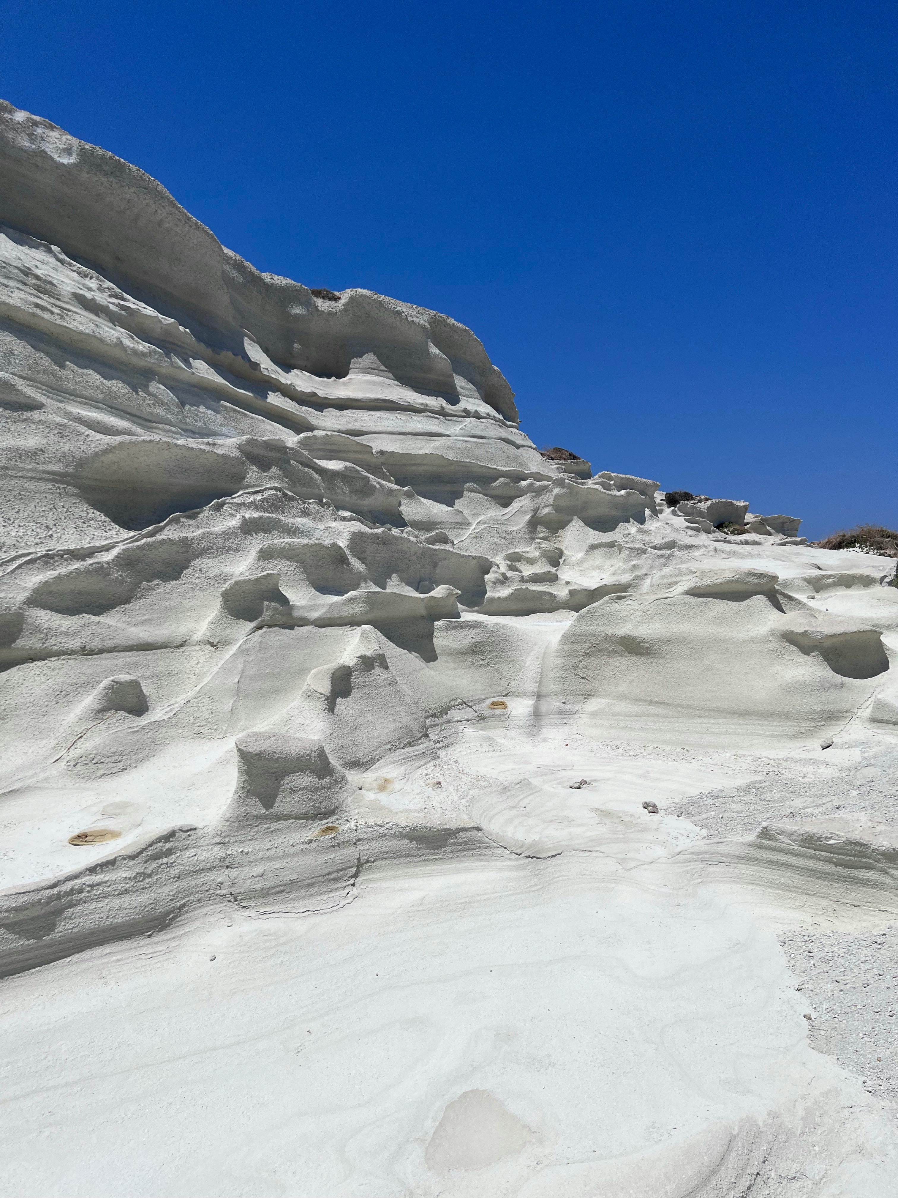 White Rock Formation Under Blue Sky · Free Stock Photo