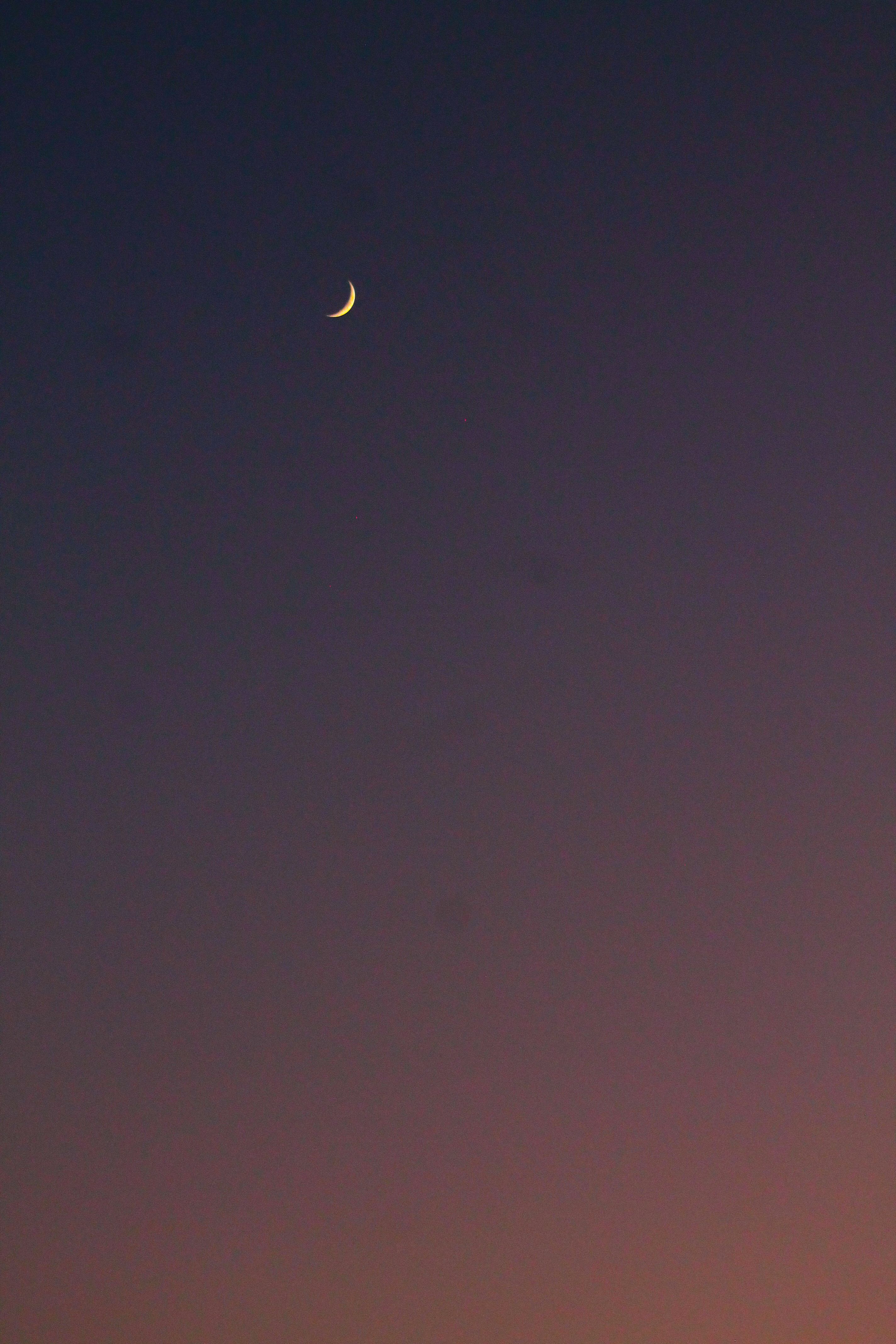 A Crescent Moon on Night Sky · Free Stock Photo