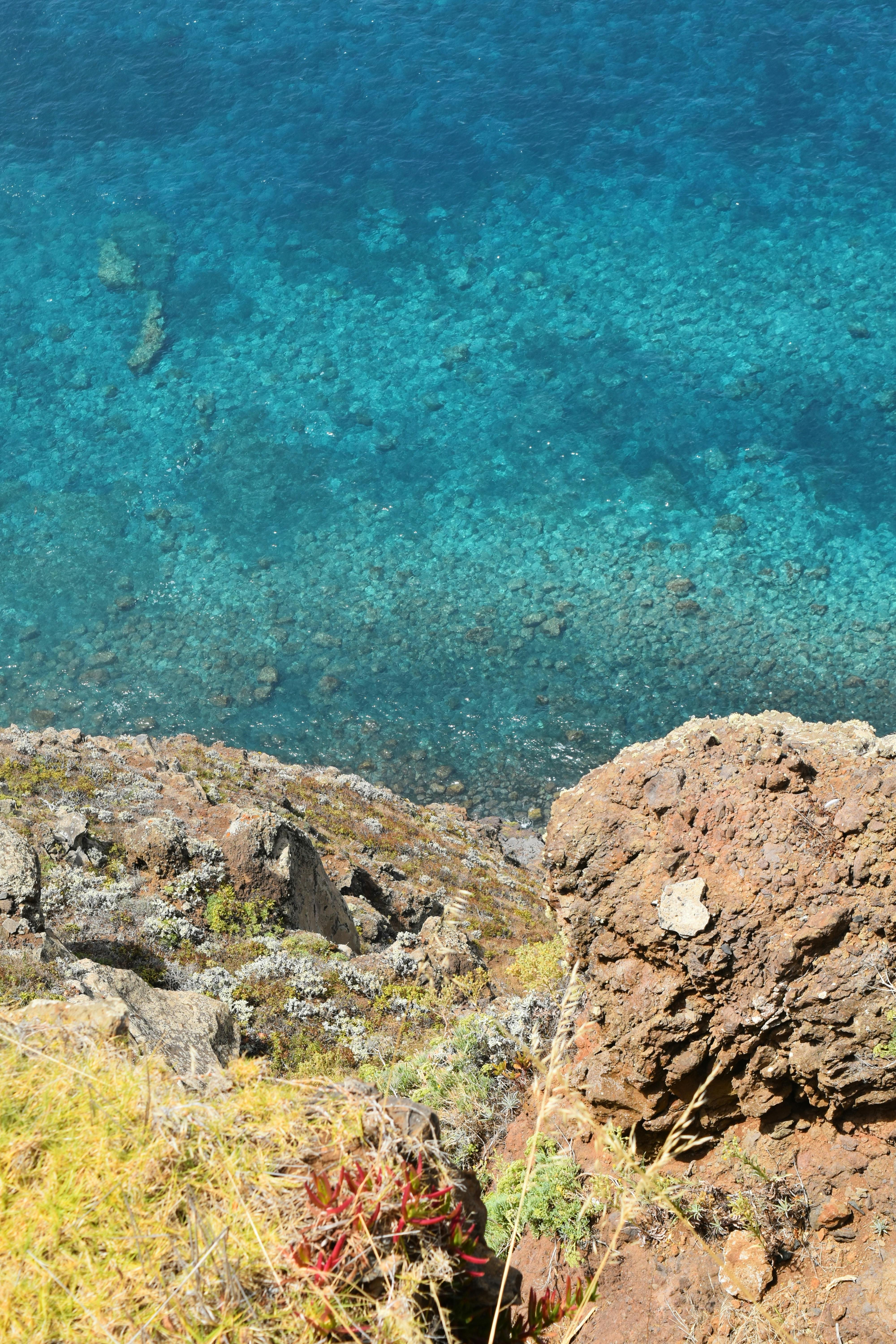 Rocky Mountain Cliff Beside the Sea · Free Stock Photo