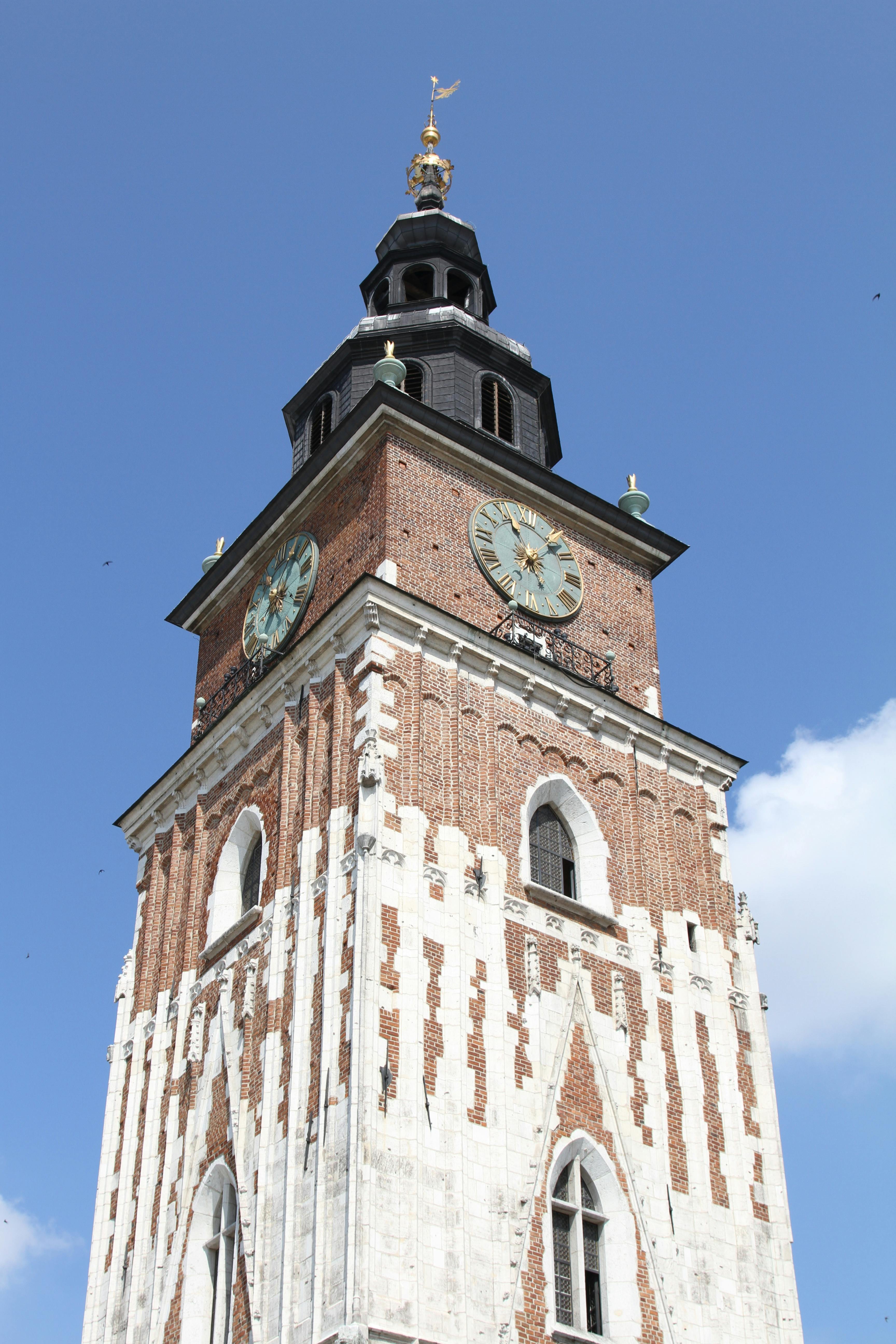 A Clock Tower in Low Angle Shot · Free Stock Photo