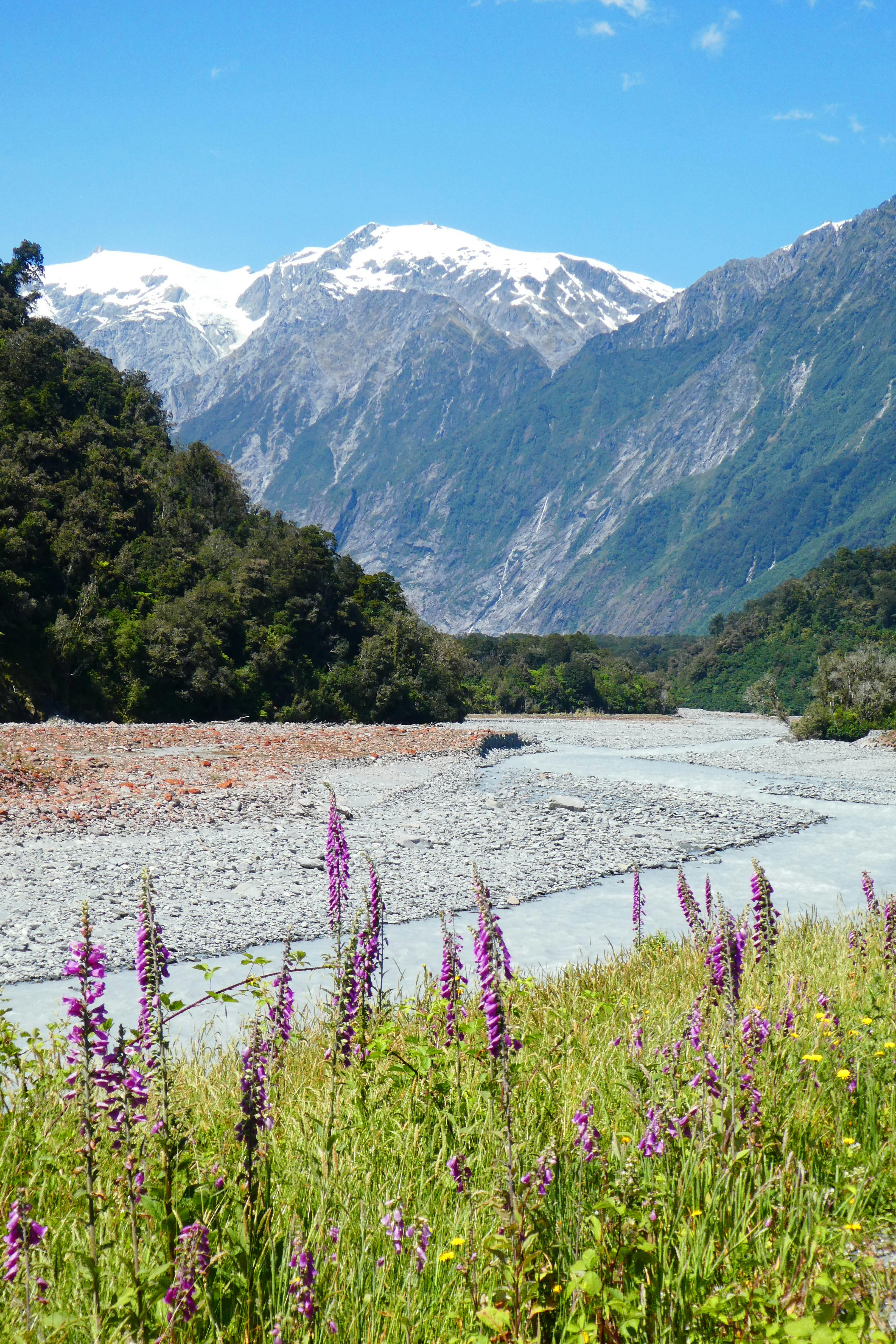 A River in the Countryside with Mountains in the Background · Free ...