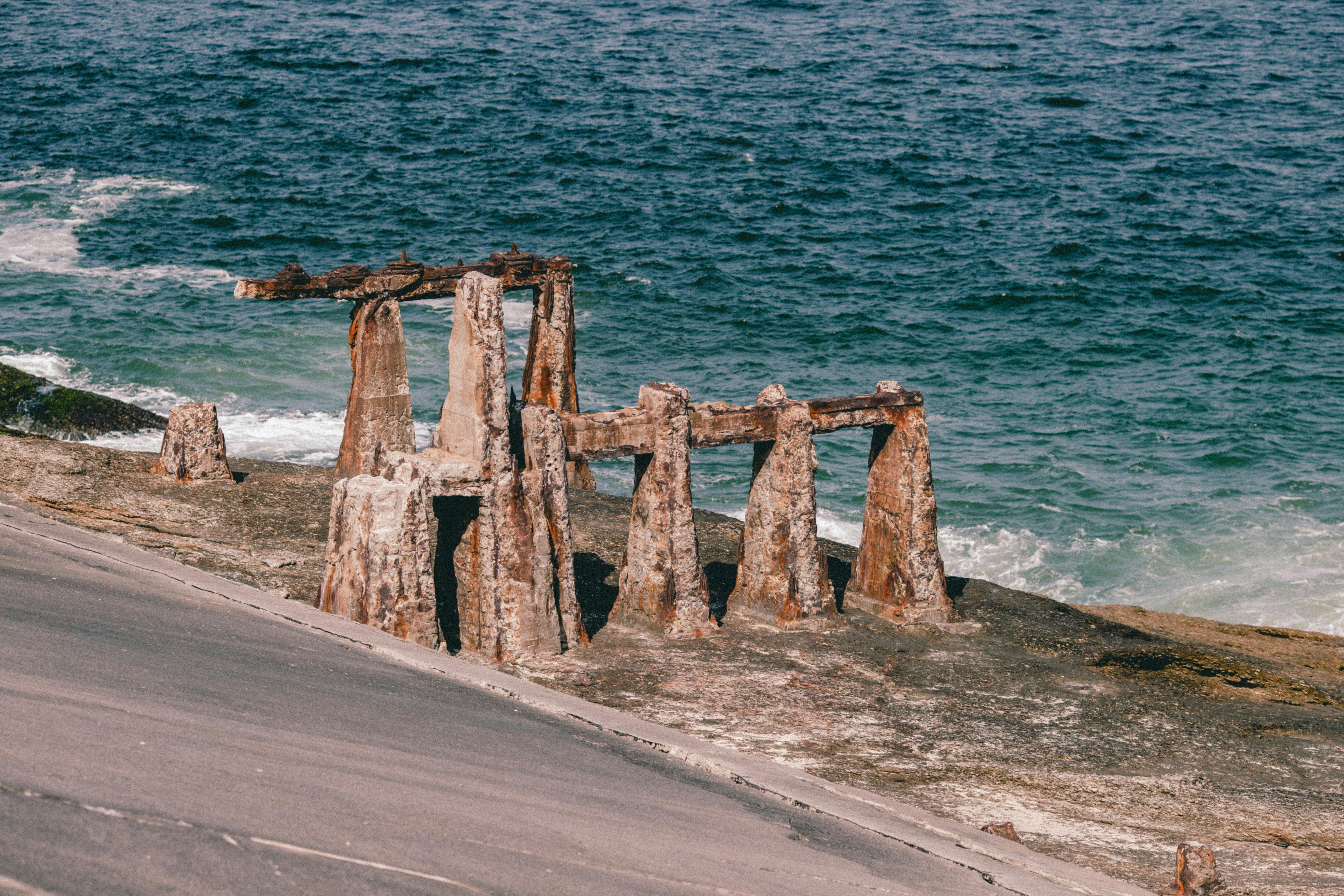 Corroded and Rusted Built Structure by a Sea · Free Stock Photo