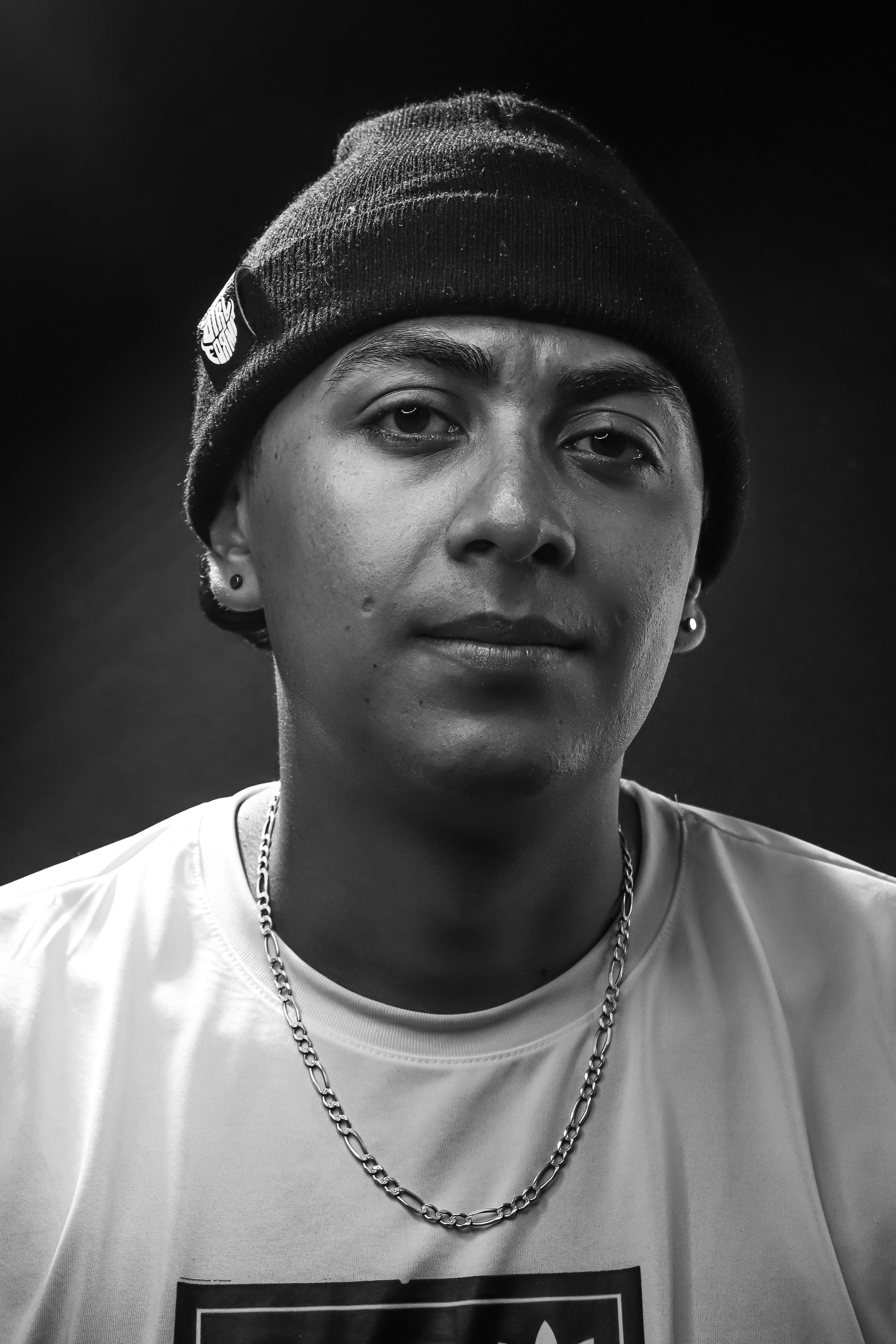 Grayscale Photo of a Fierce man · Free Stock Photo