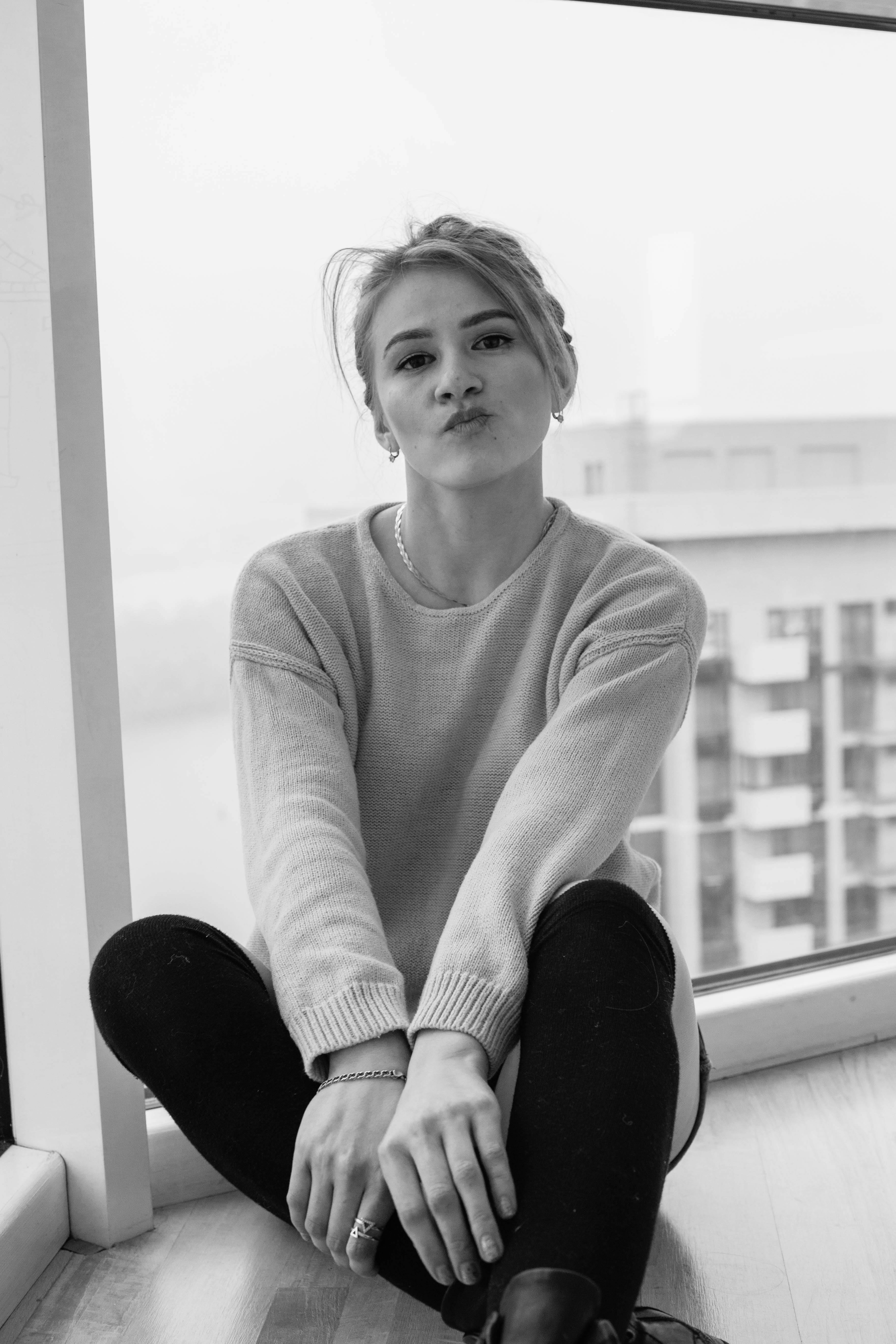 Person Riding Vehicle Grayscale Photo · Free Stock Photo