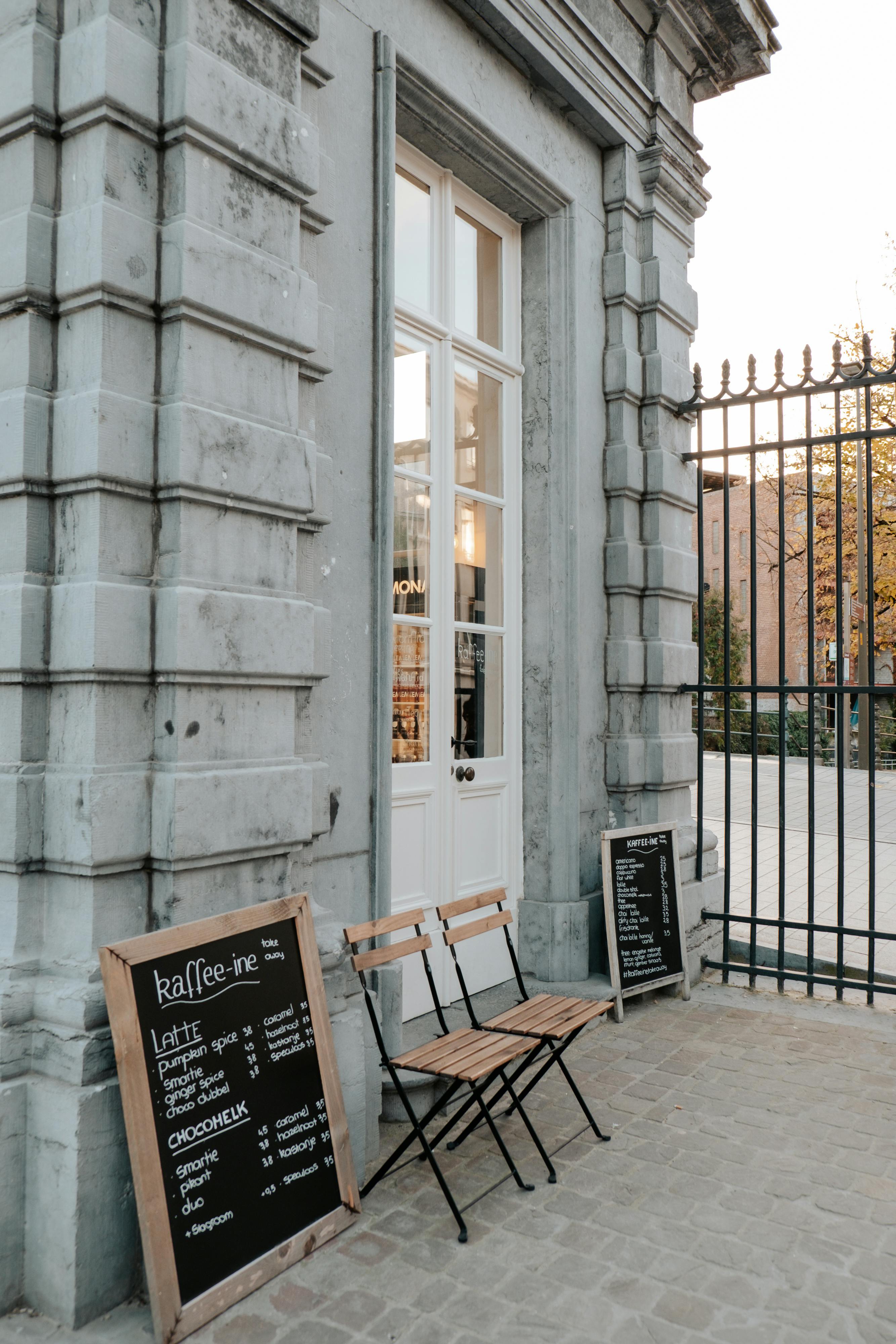 Cafe Menu Written on Advertisement Blackboard · Free Stock Photo