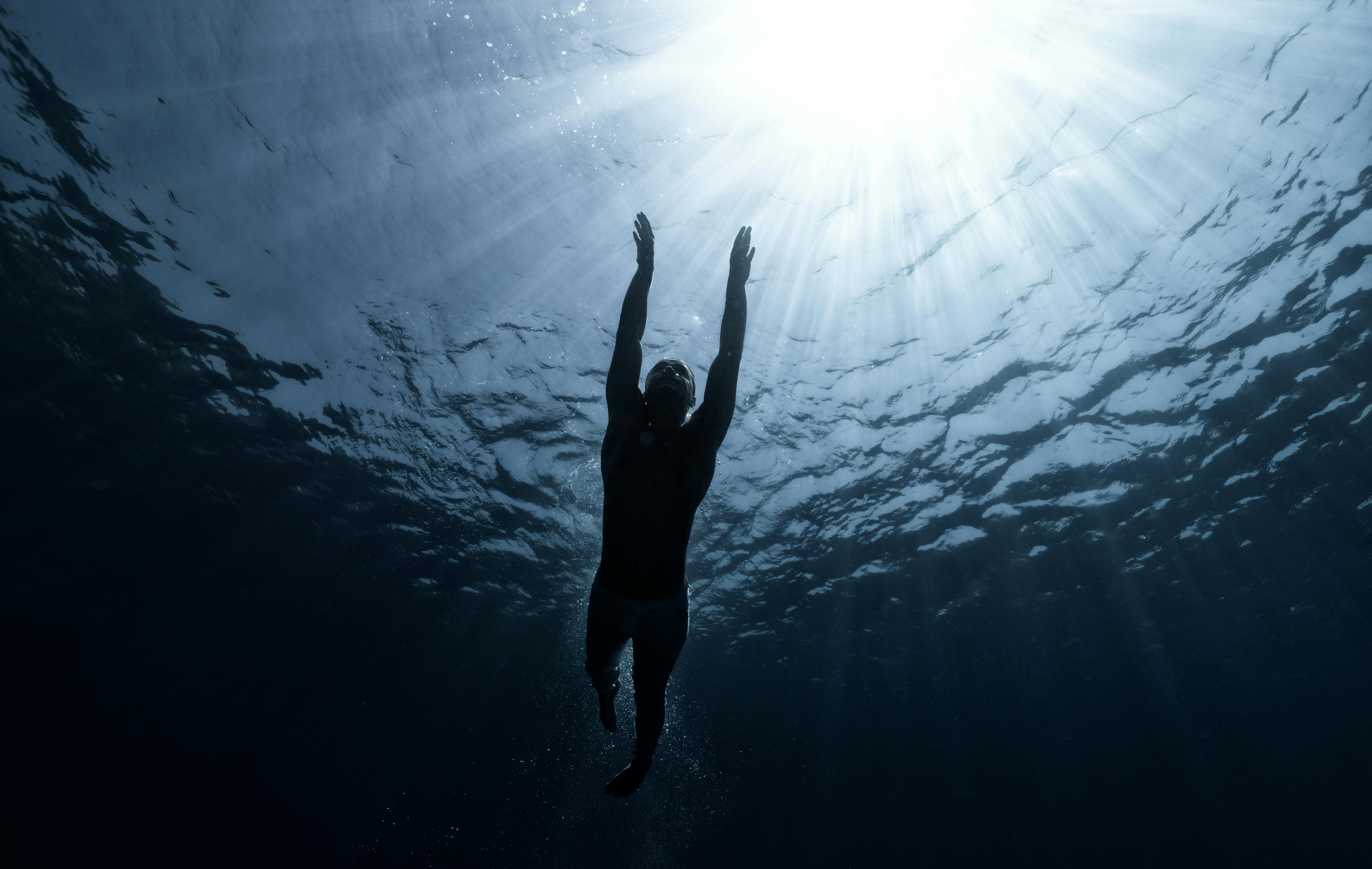 Photo of Man Underwater · Free Stock Photo