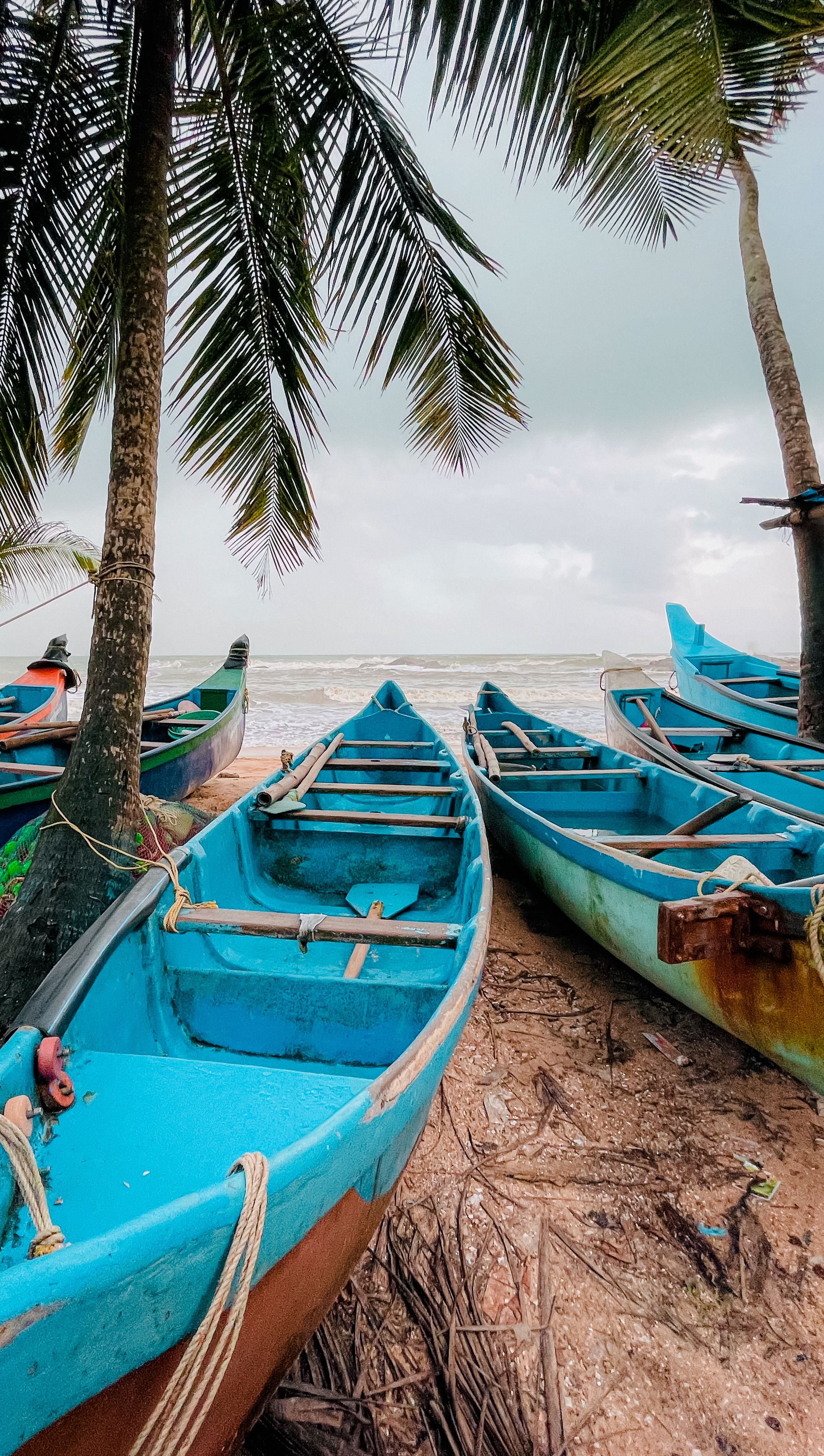 Wooden Boats on the Sea Shore · Free Stock Photo