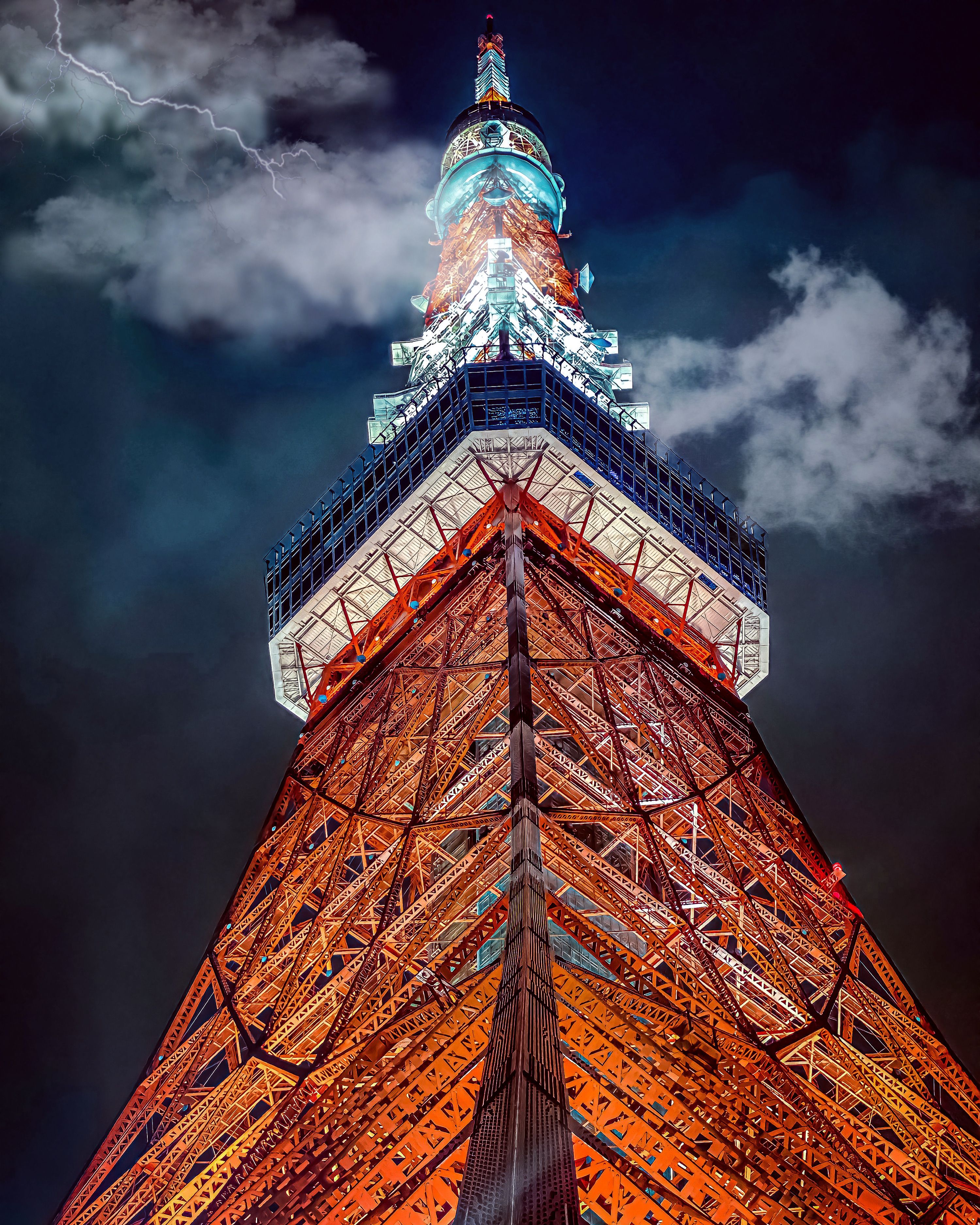 Bottom View of Tokyo Tower · Free Stock Photo