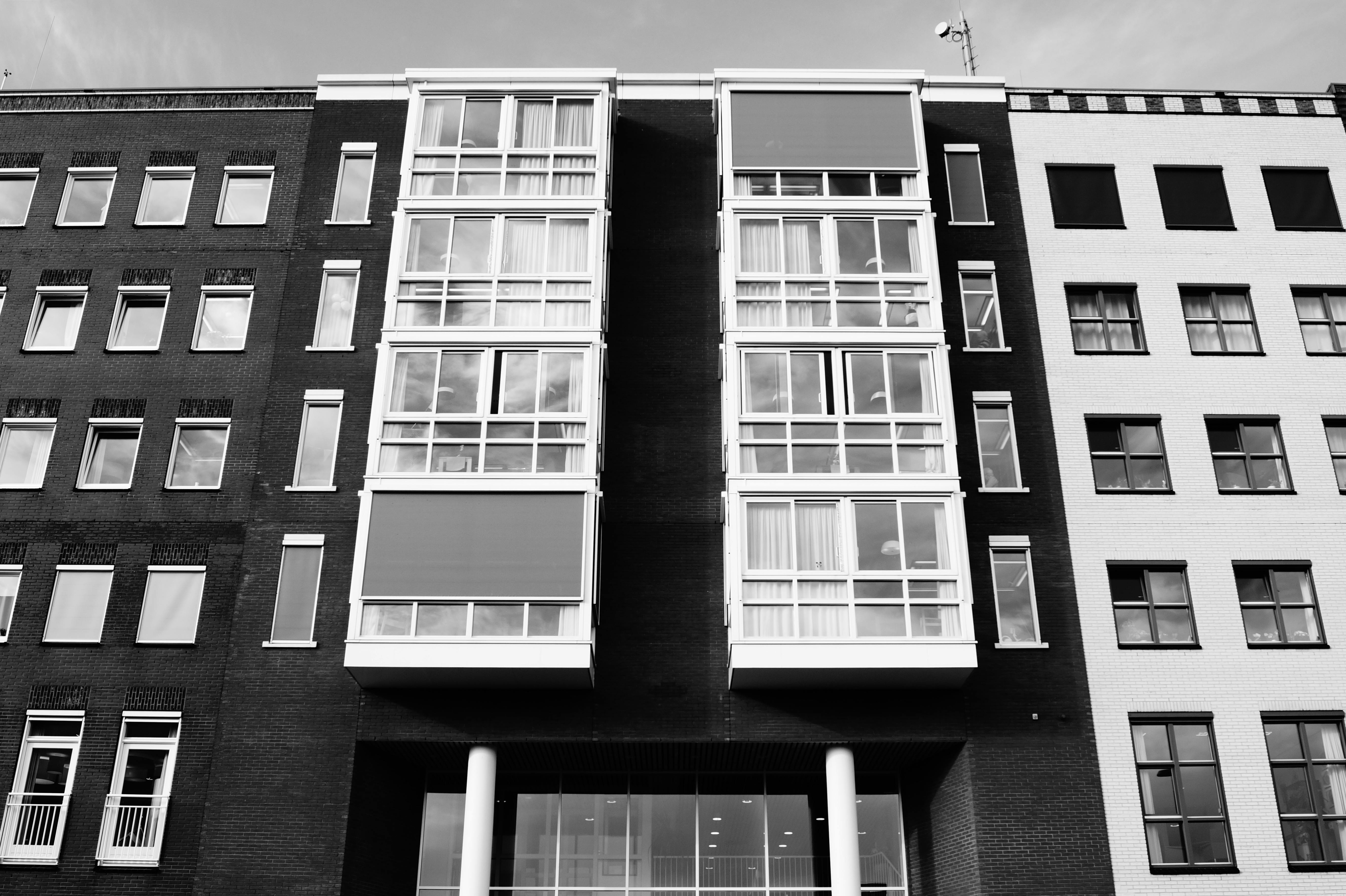 Grayscale Photography of Building · Free Stock Photo