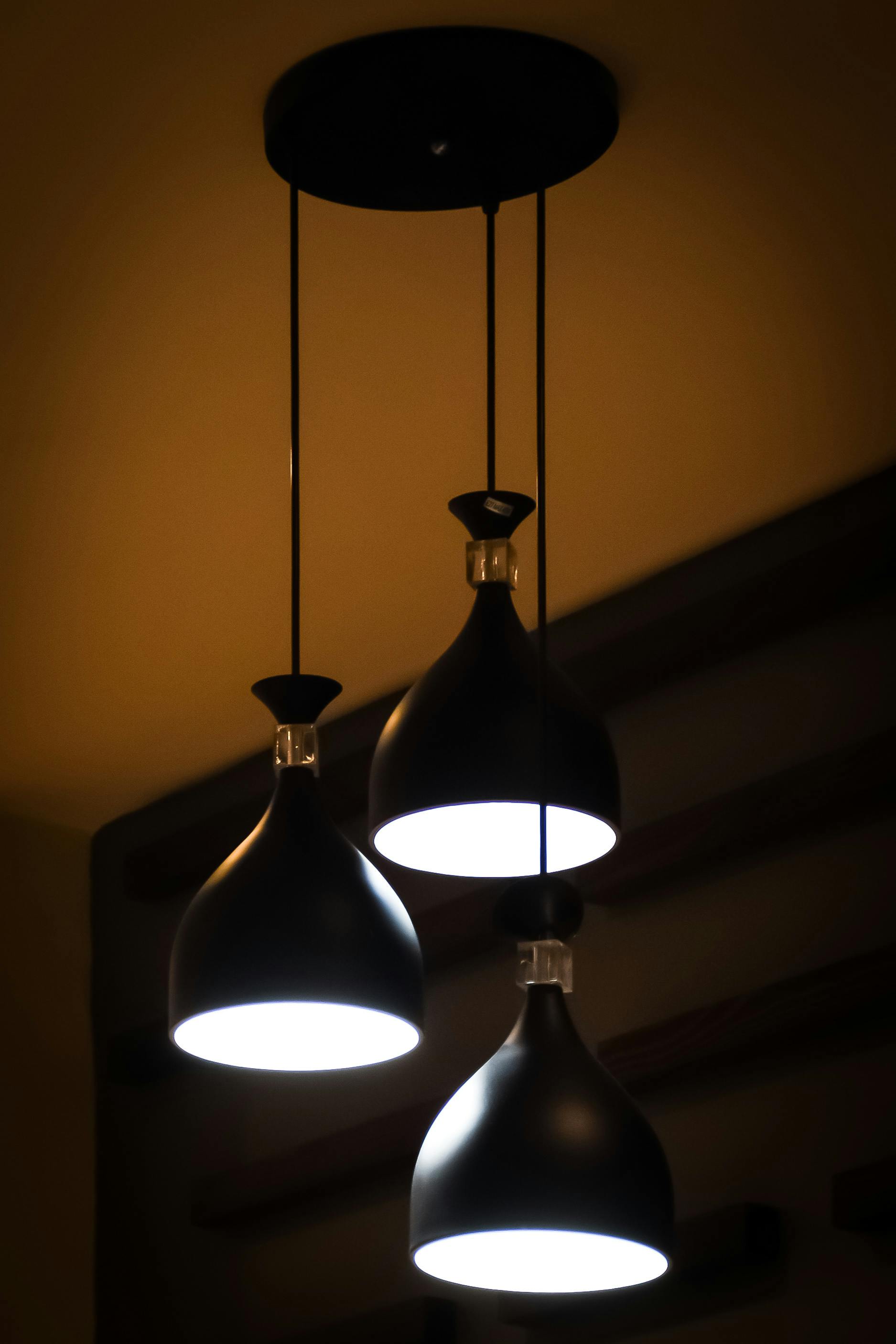 Photo of Black Hanging Lights · Free Stock Photo