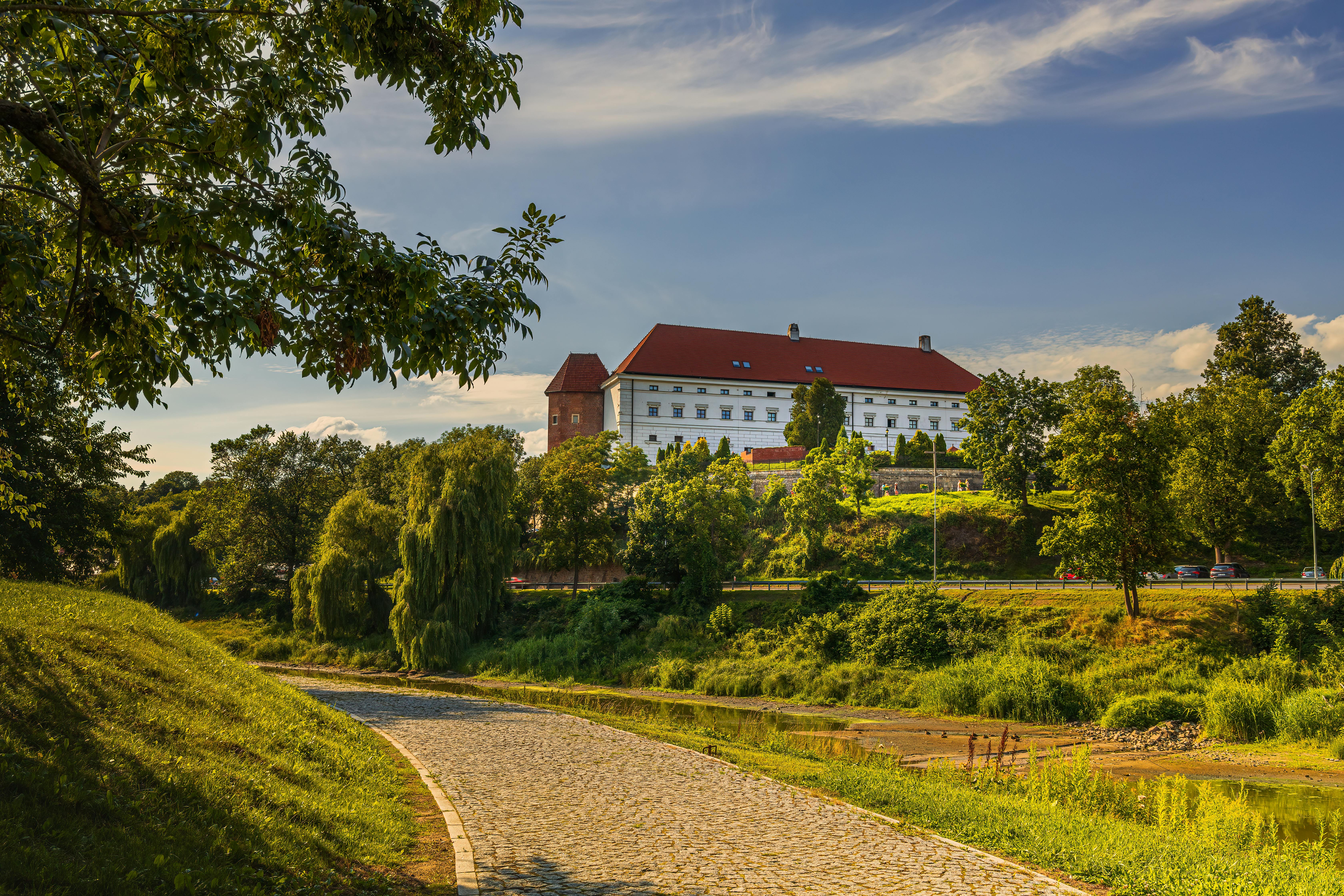 Medieval Sandomierz Royal Castle and a Park in Sandomierz, Poland ...