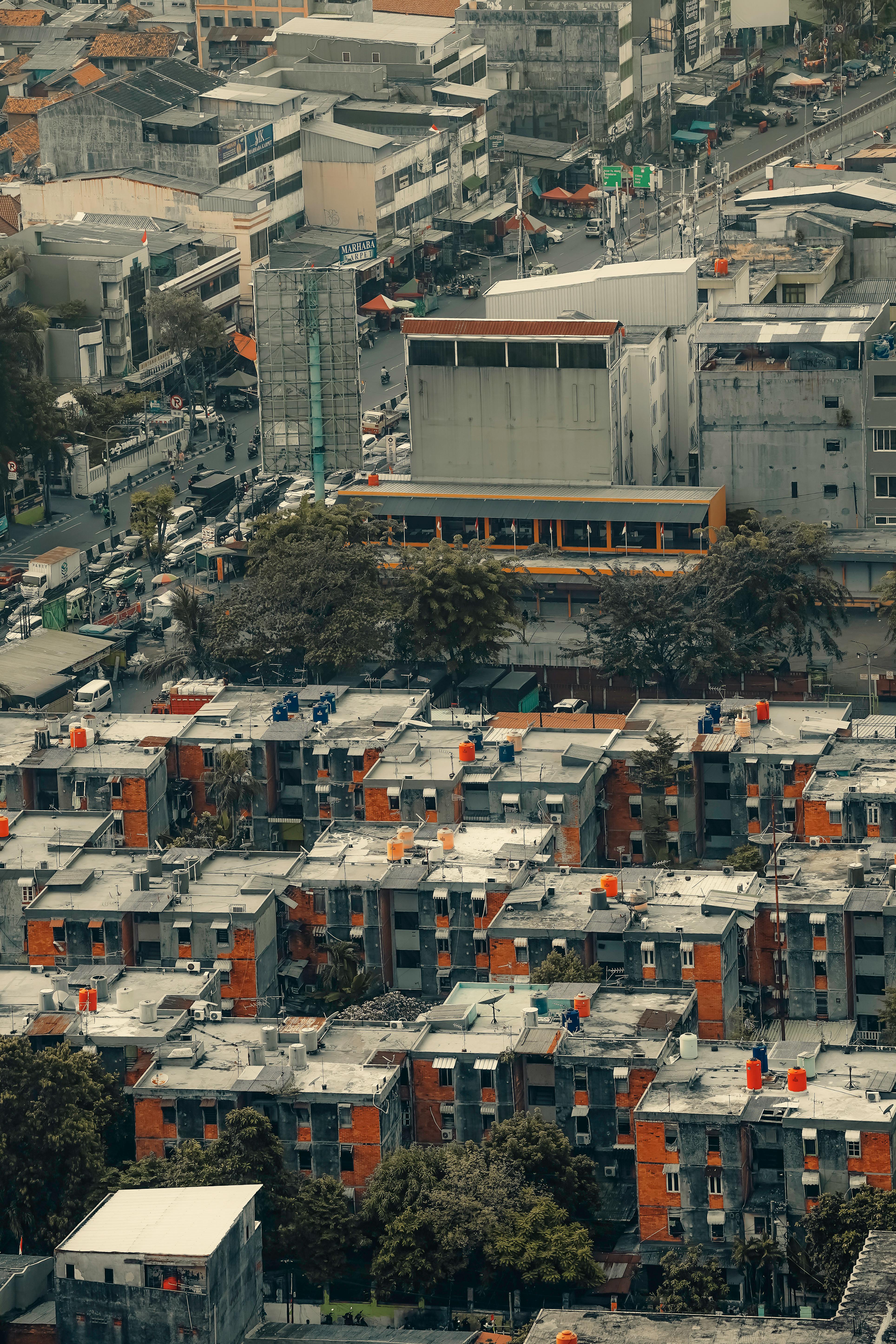 Aerial View of City Buildings · Free Stock Photo