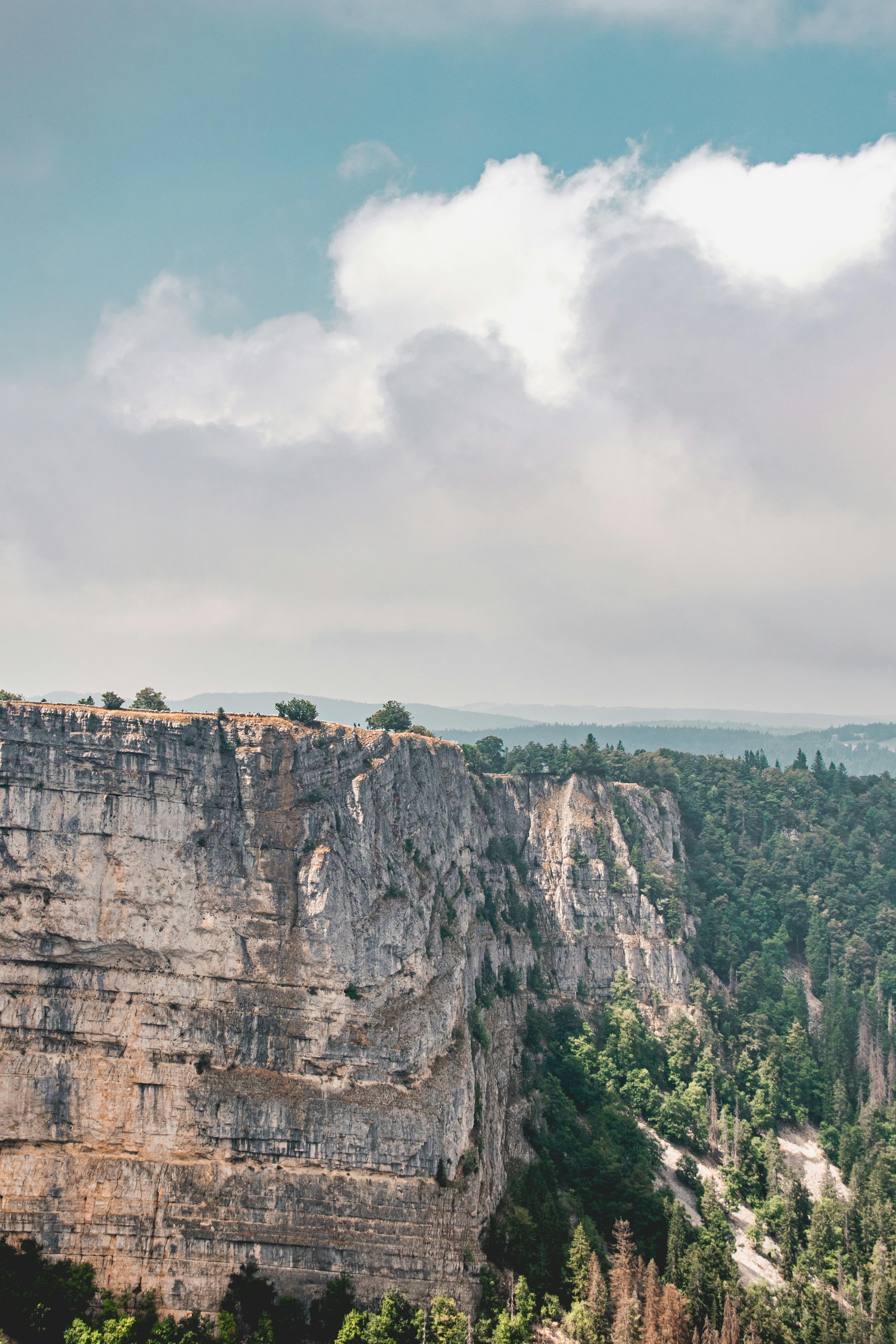 Gray Rocky Mountain Under Blue Sky · Free Stock Photo