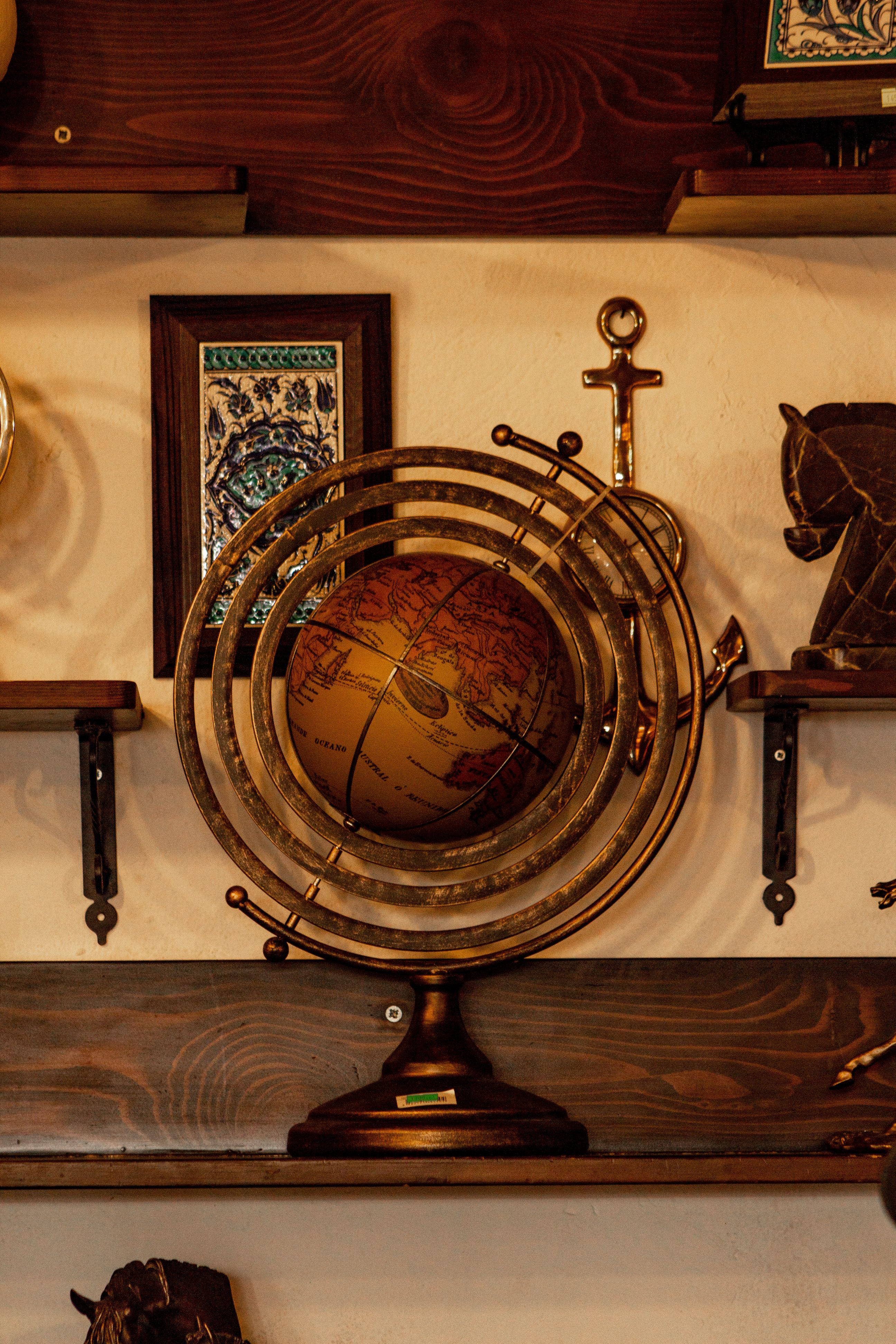 An Old Globe on a Shelf · Free Stock Photo