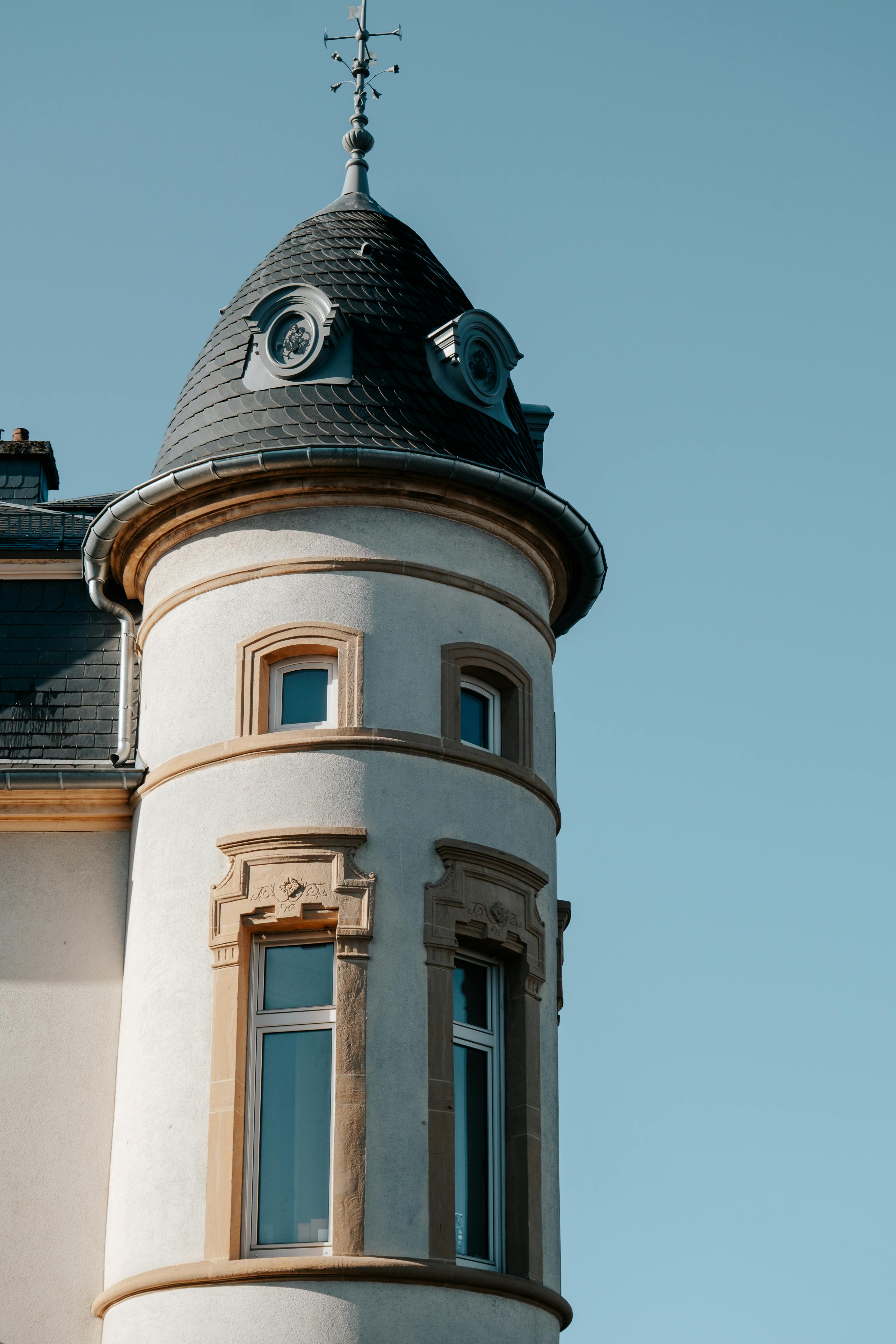 Historic Building Tower against Blue Sky · Free Stock Photo