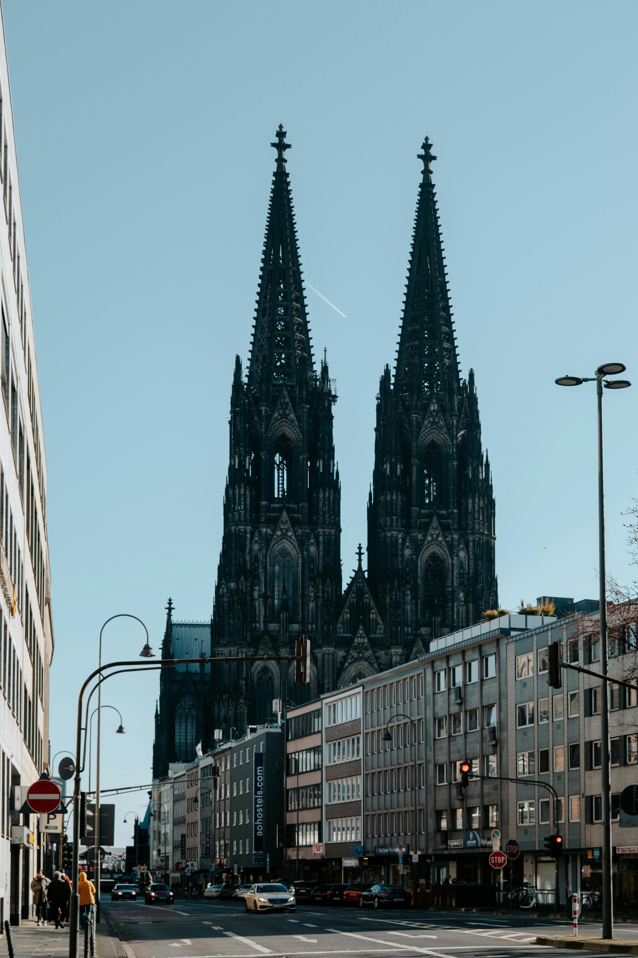 View of the Cologne Cathedral from the Street · Free Stock Photo