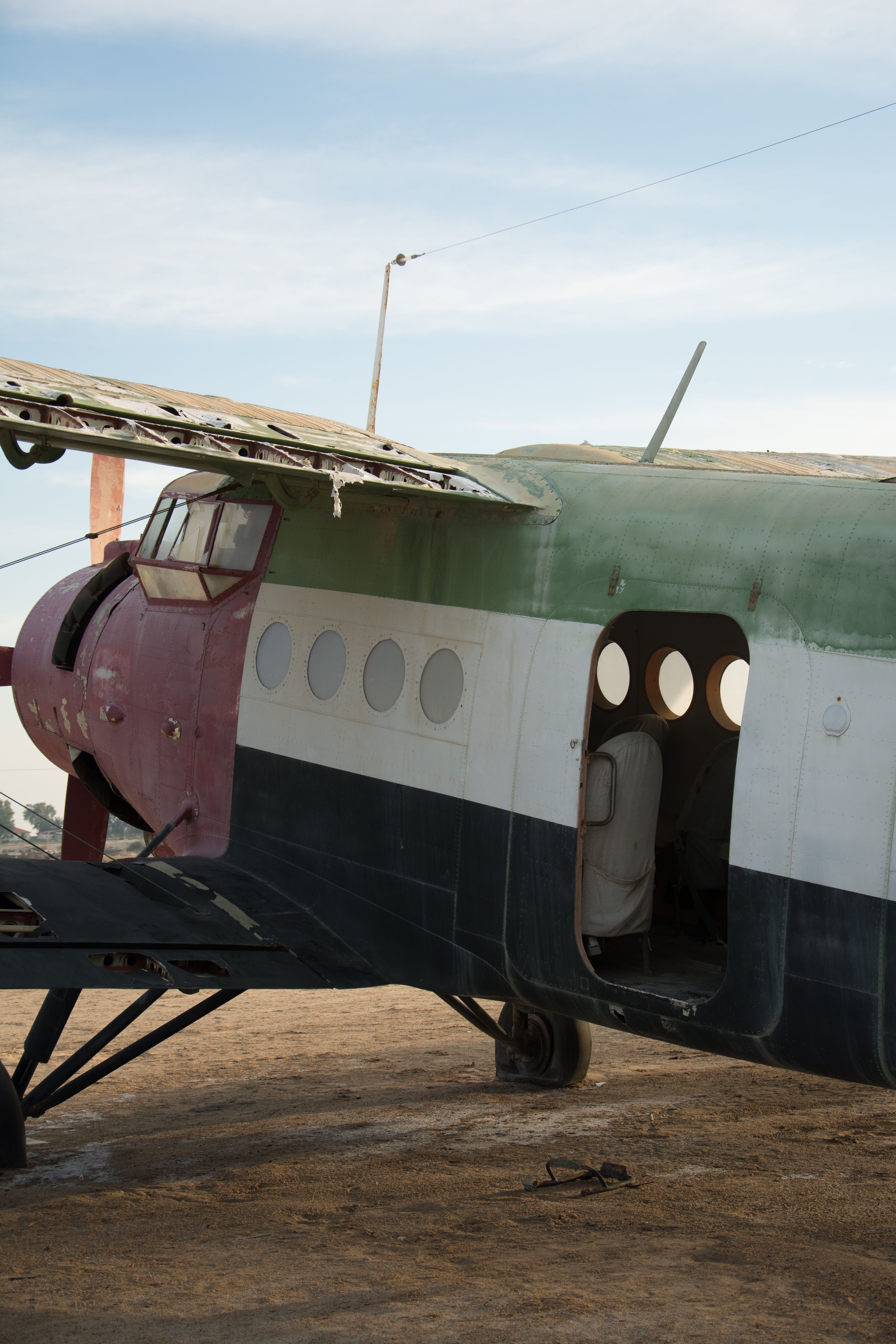Closeup of a Vintage Airplane · Free Stock Photo