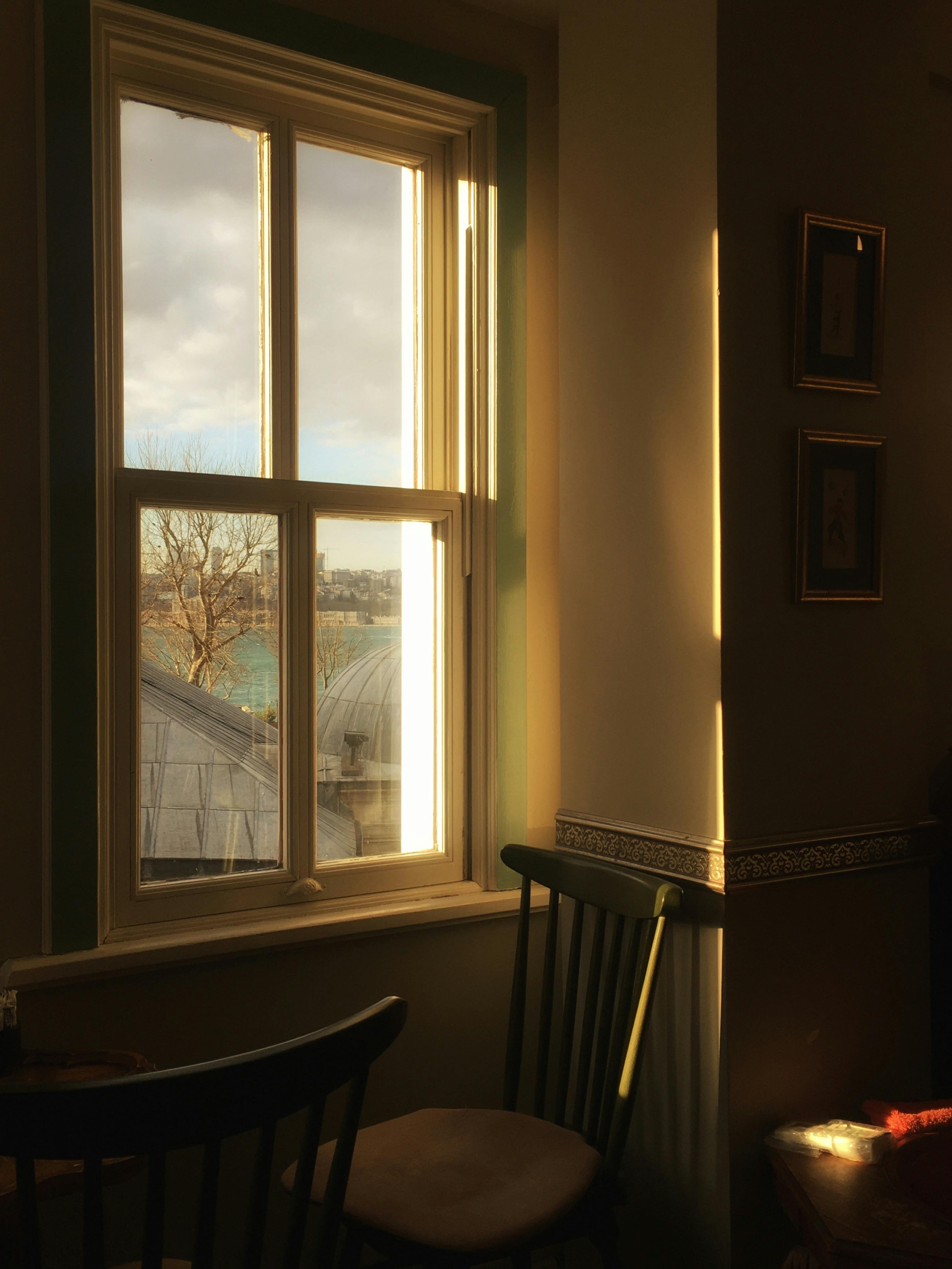 Brown Wooden Framed Glass Window · Free Stock Photo