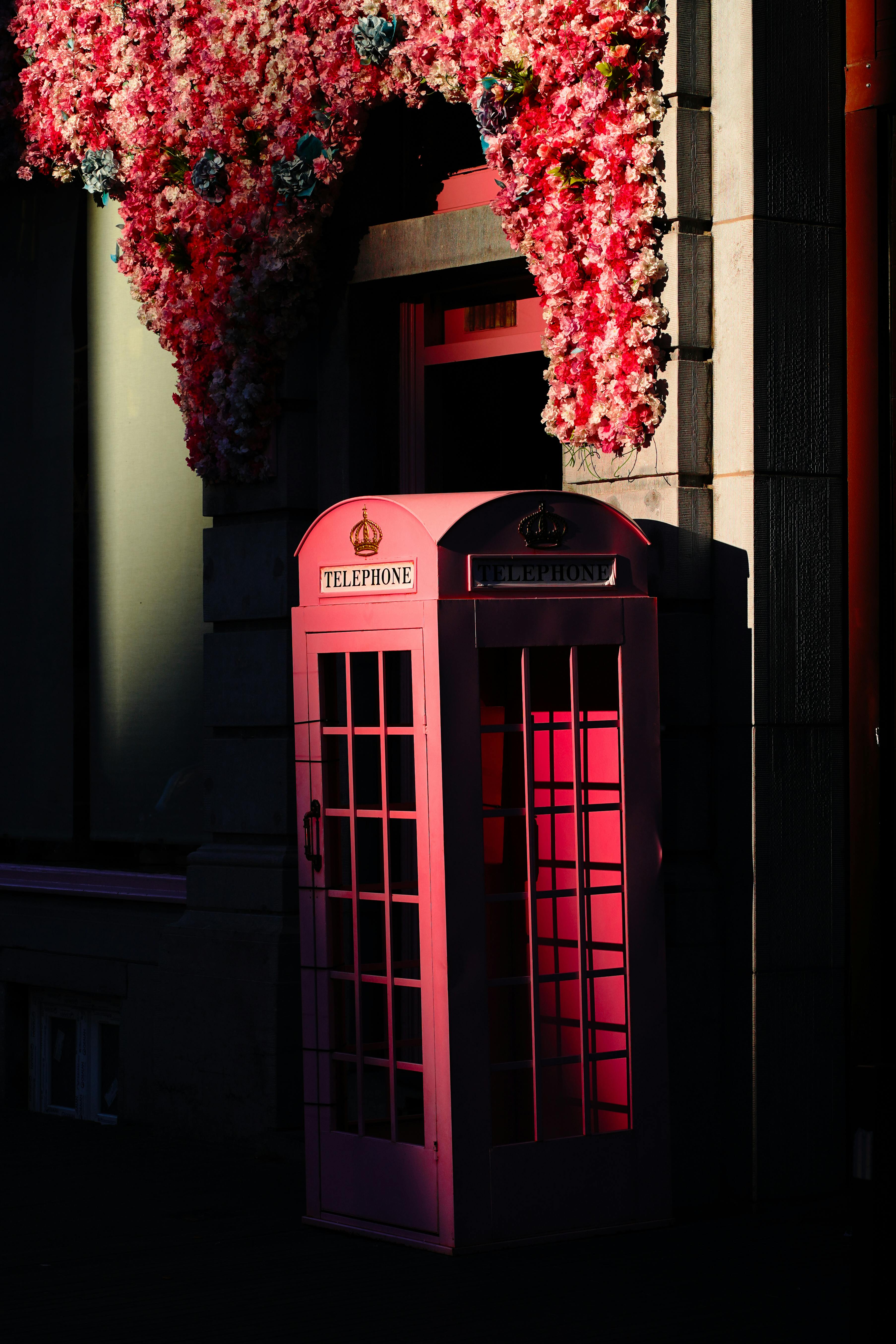 Close Up of a Phone Booth · Free Stock Photo