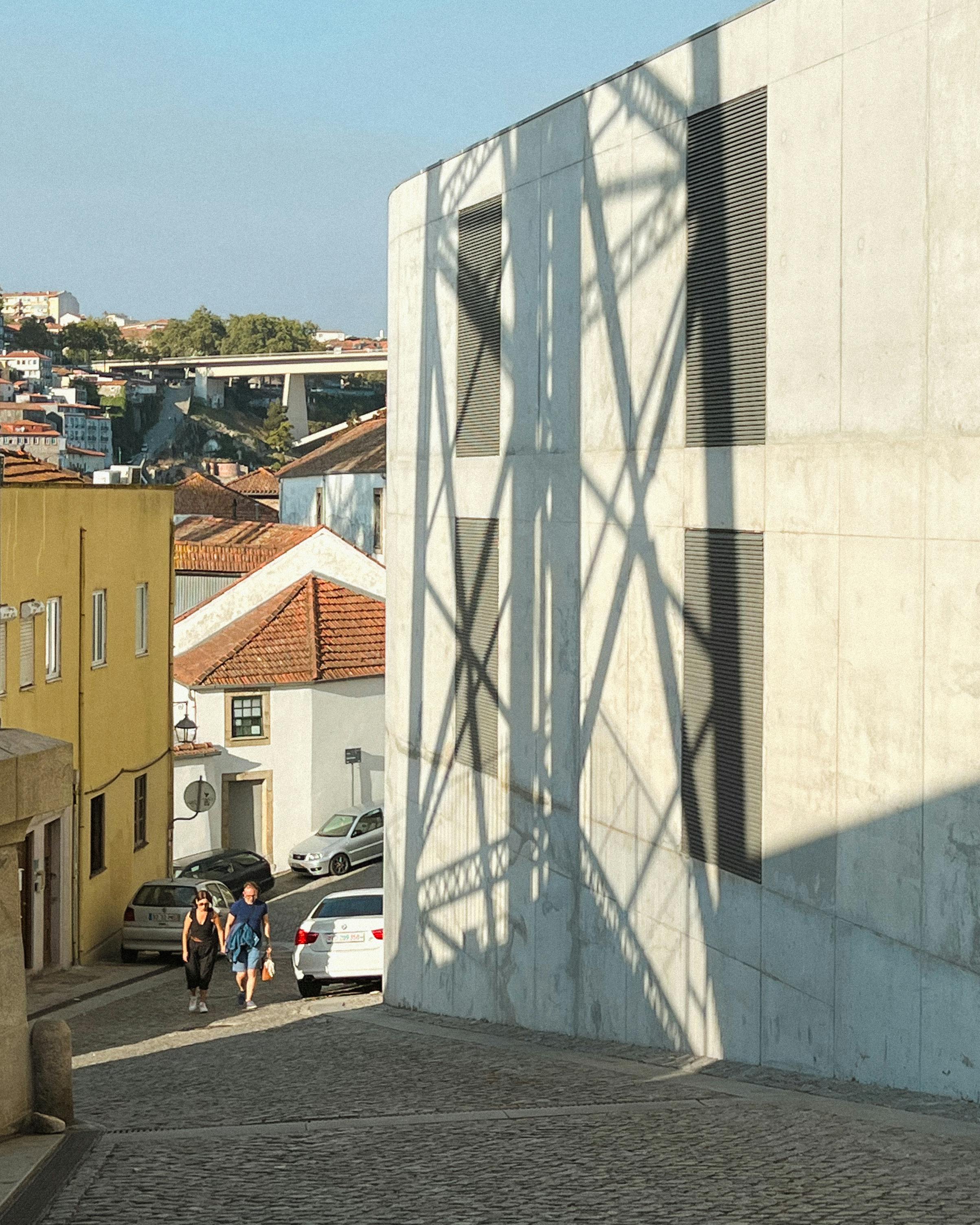 View Of A Town With People Outside · Free Stock Photo
