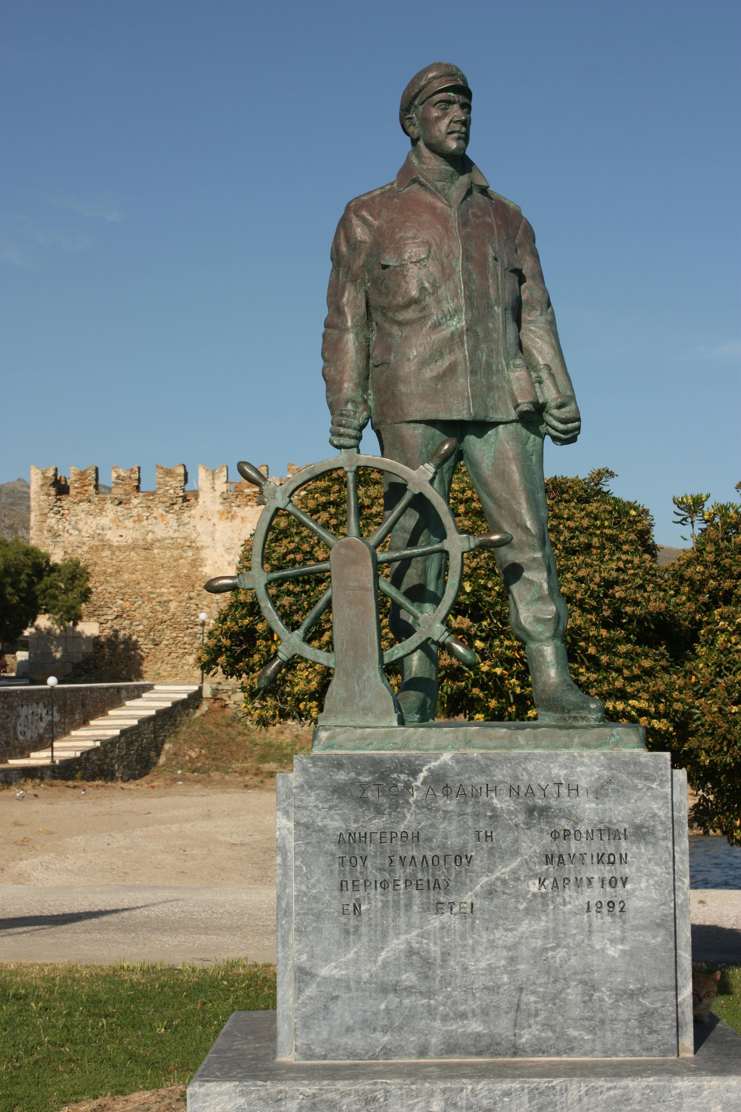 Giant Statue on Top of the Concrete Stairs · Free Stock Photo
