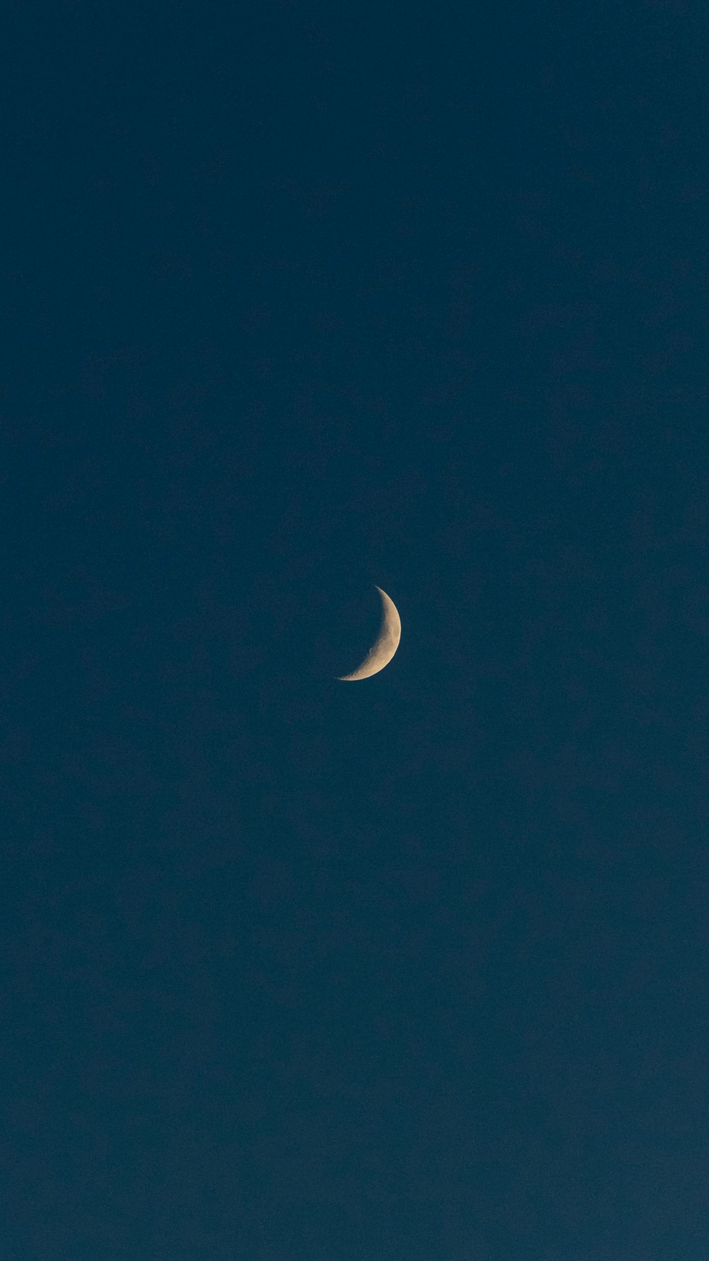 Blue Crescent Moon Wallpaper