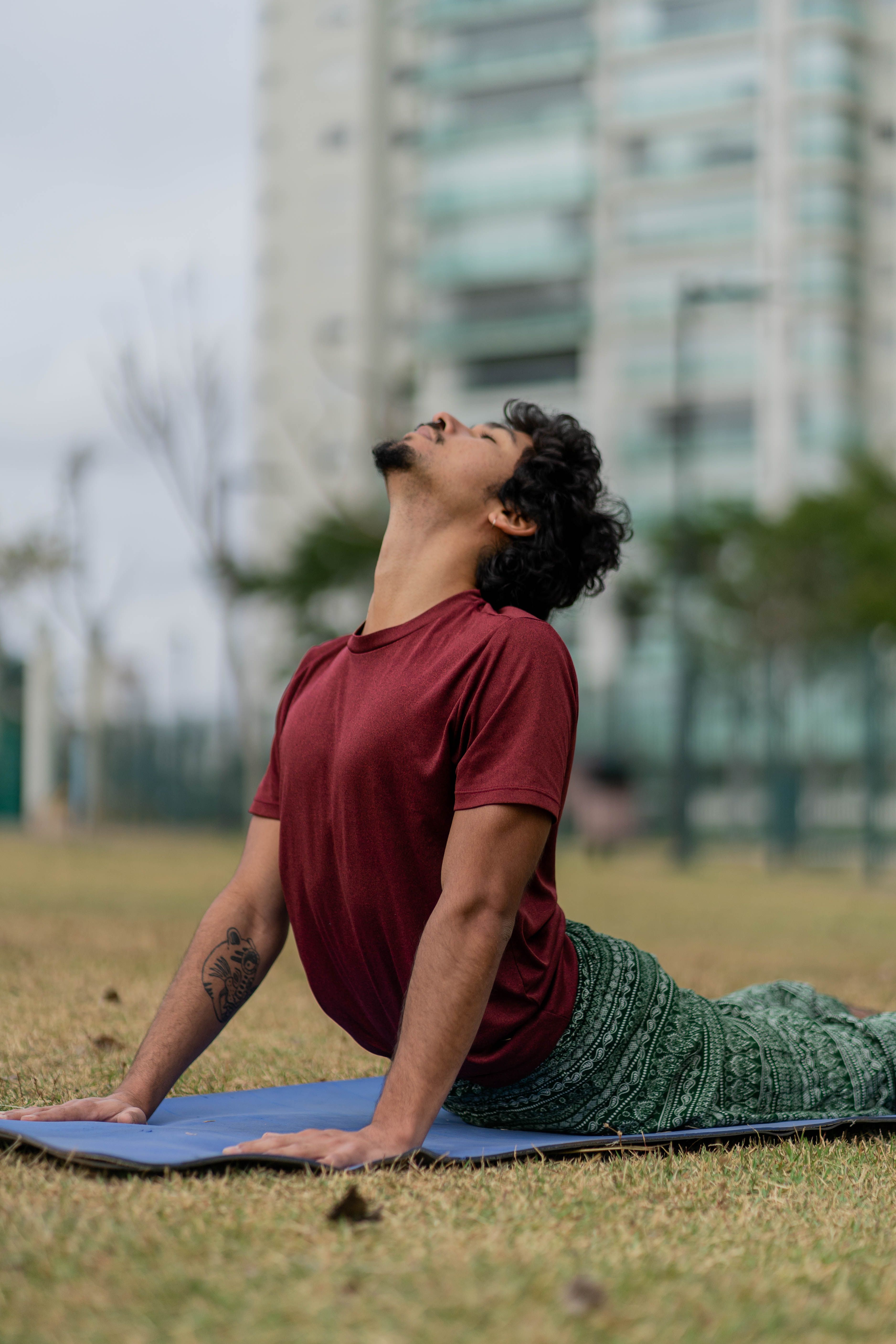 Man Meditating on Mat · Free Stock Photo