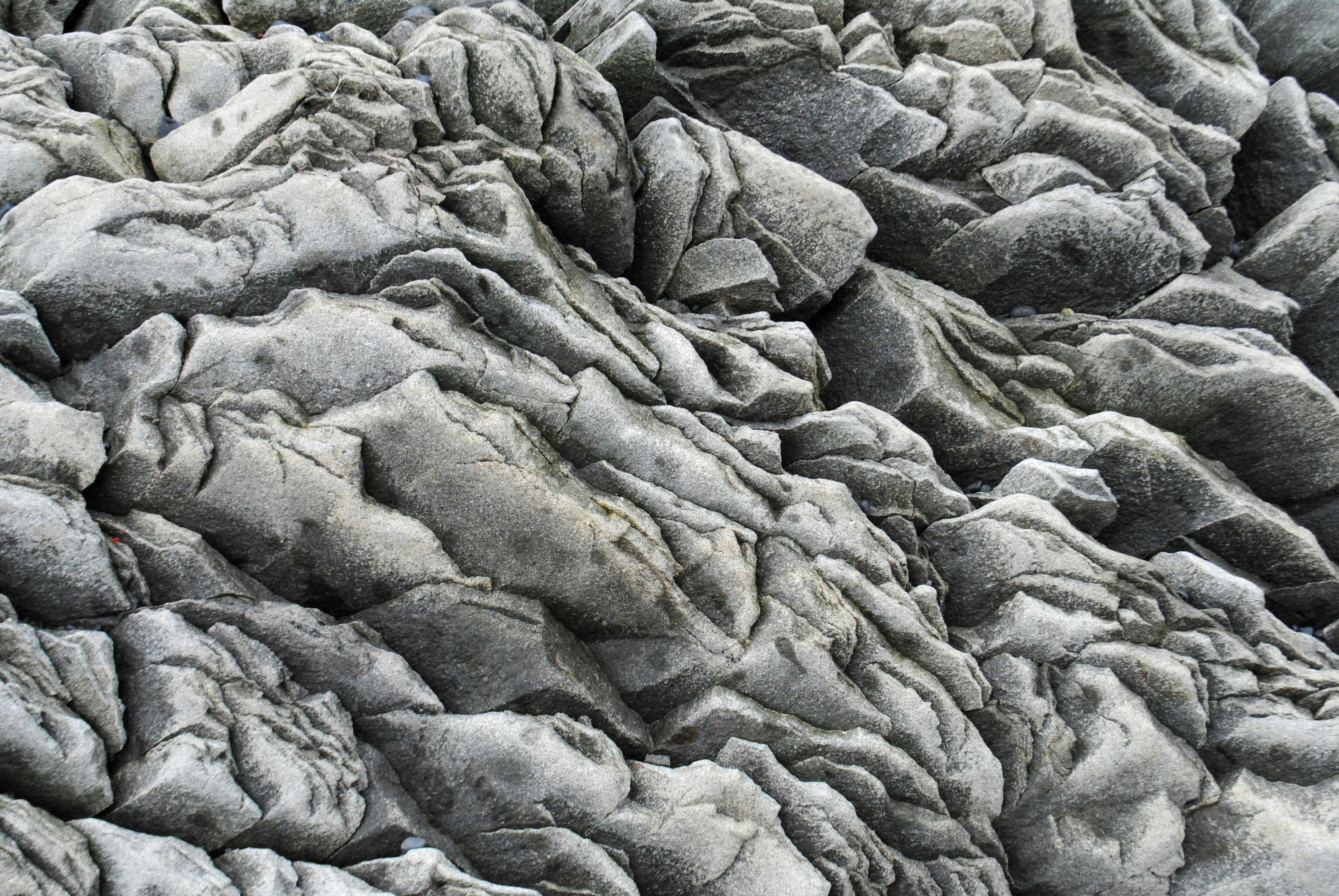 Grayscale of Rock Formation Texture · Free Stock Photo