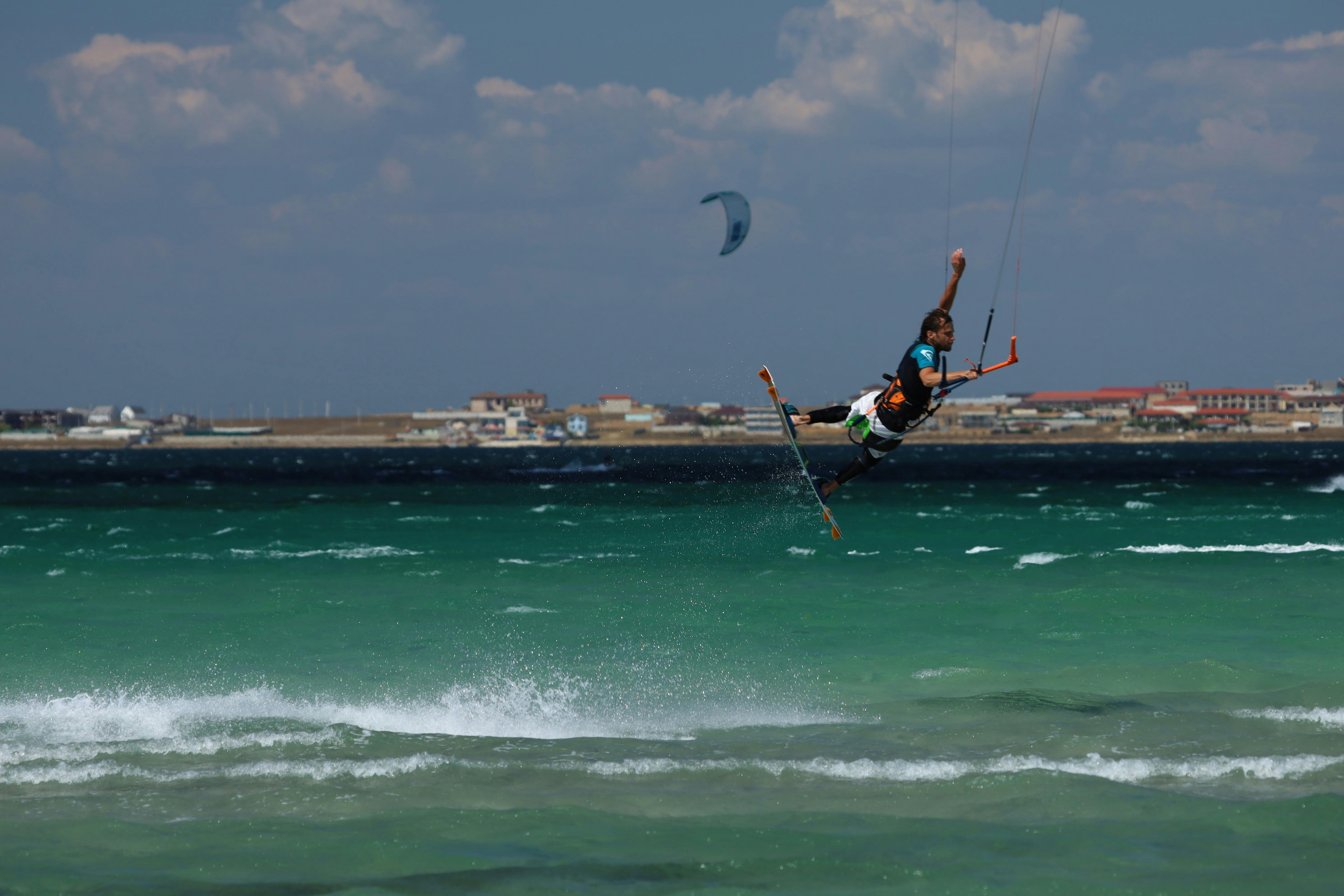 Surfer on Sea Waves · Free Stock Photo