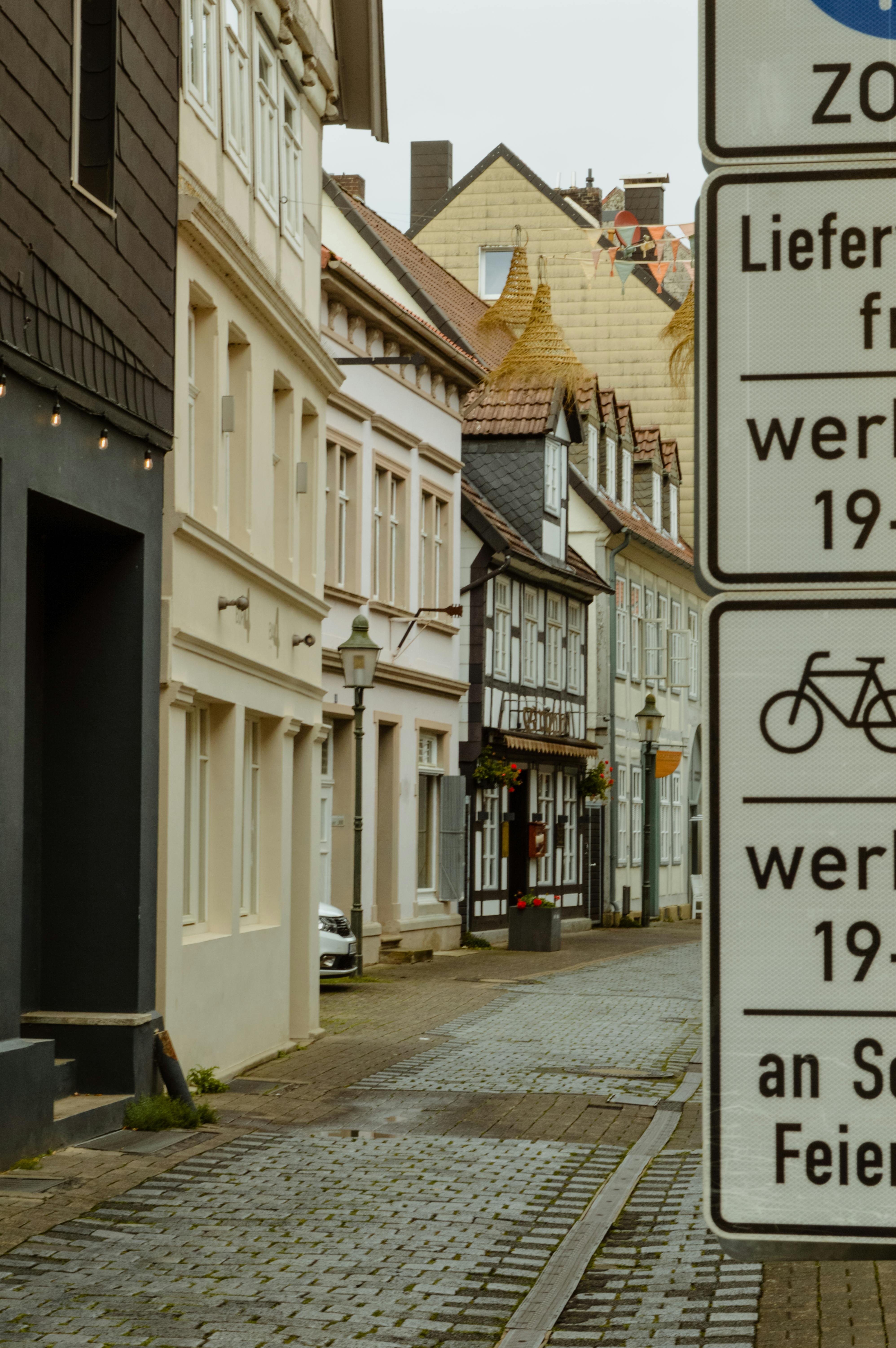 Road Signs on Street in Town · Free Stock Photo